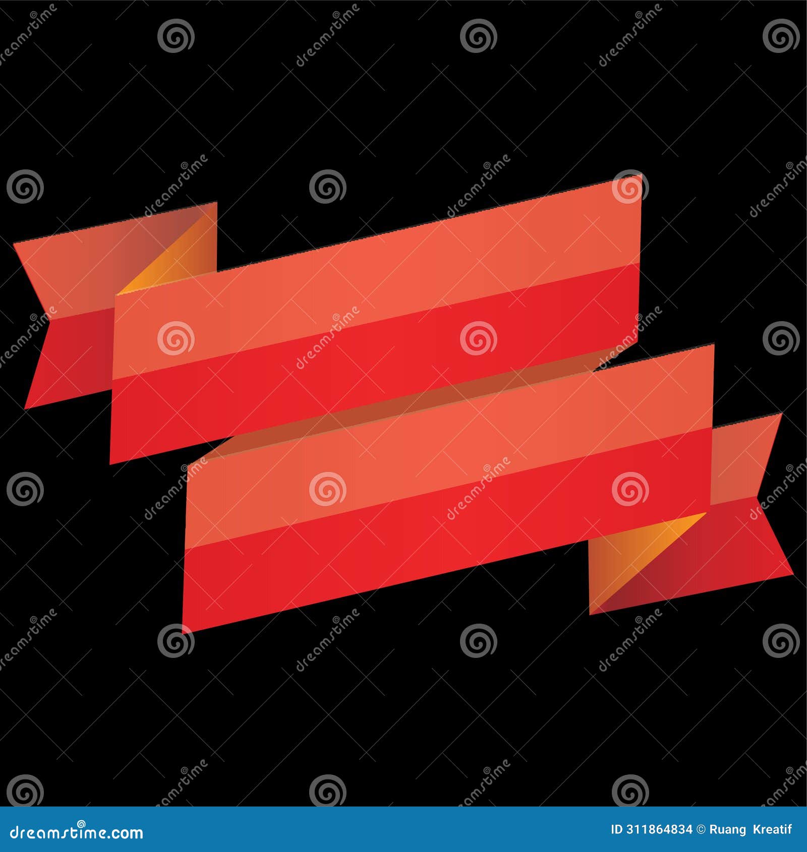 Ribbon Vector Design Templates Stock Vector - Illustration of sticker ...