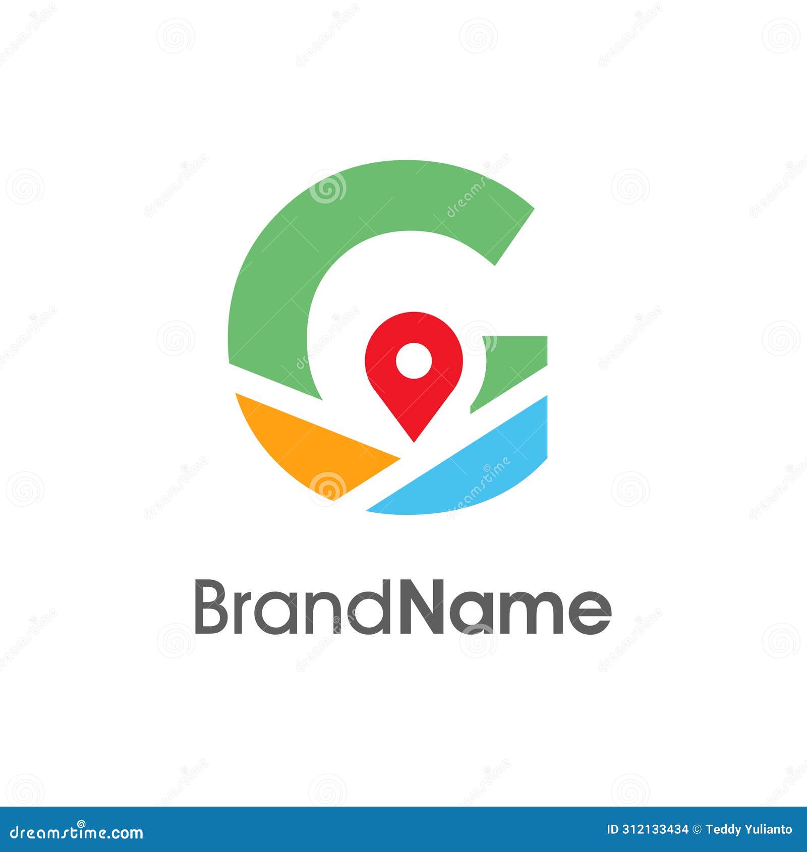 Modern Initial G Maps Location Logo Stock Illustration - Illustration ...