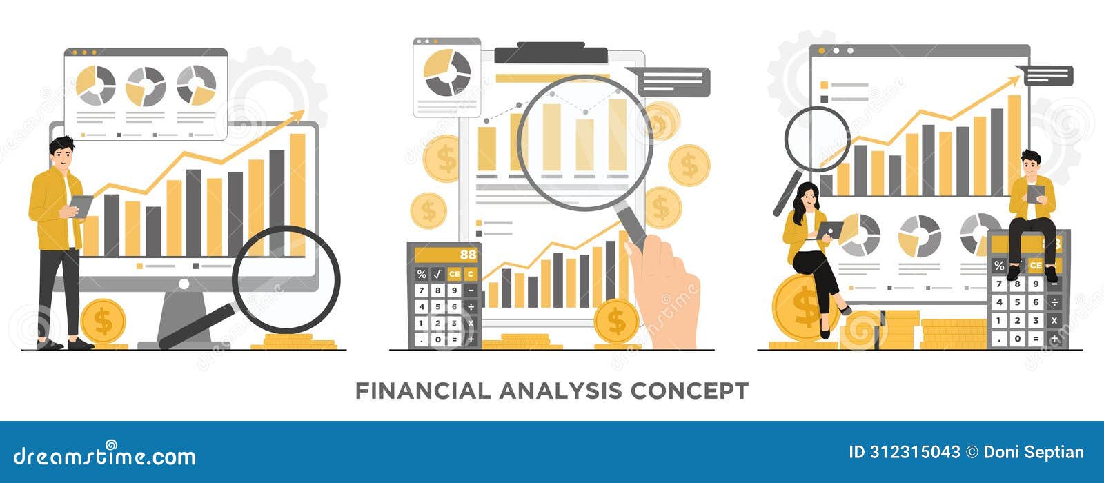 Visualize The Business Analytics. Visualize A Vibrant Dashboard Filled ...