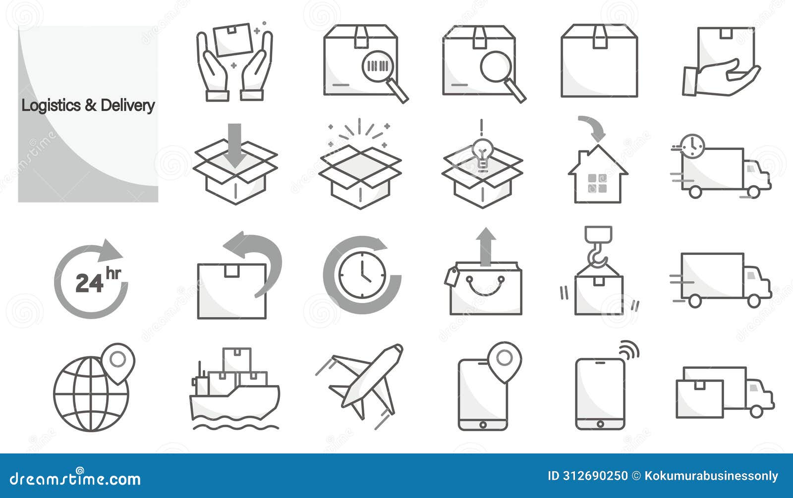 Delivery - Logistics and Delivery - Simple Black and White Icon Design ...