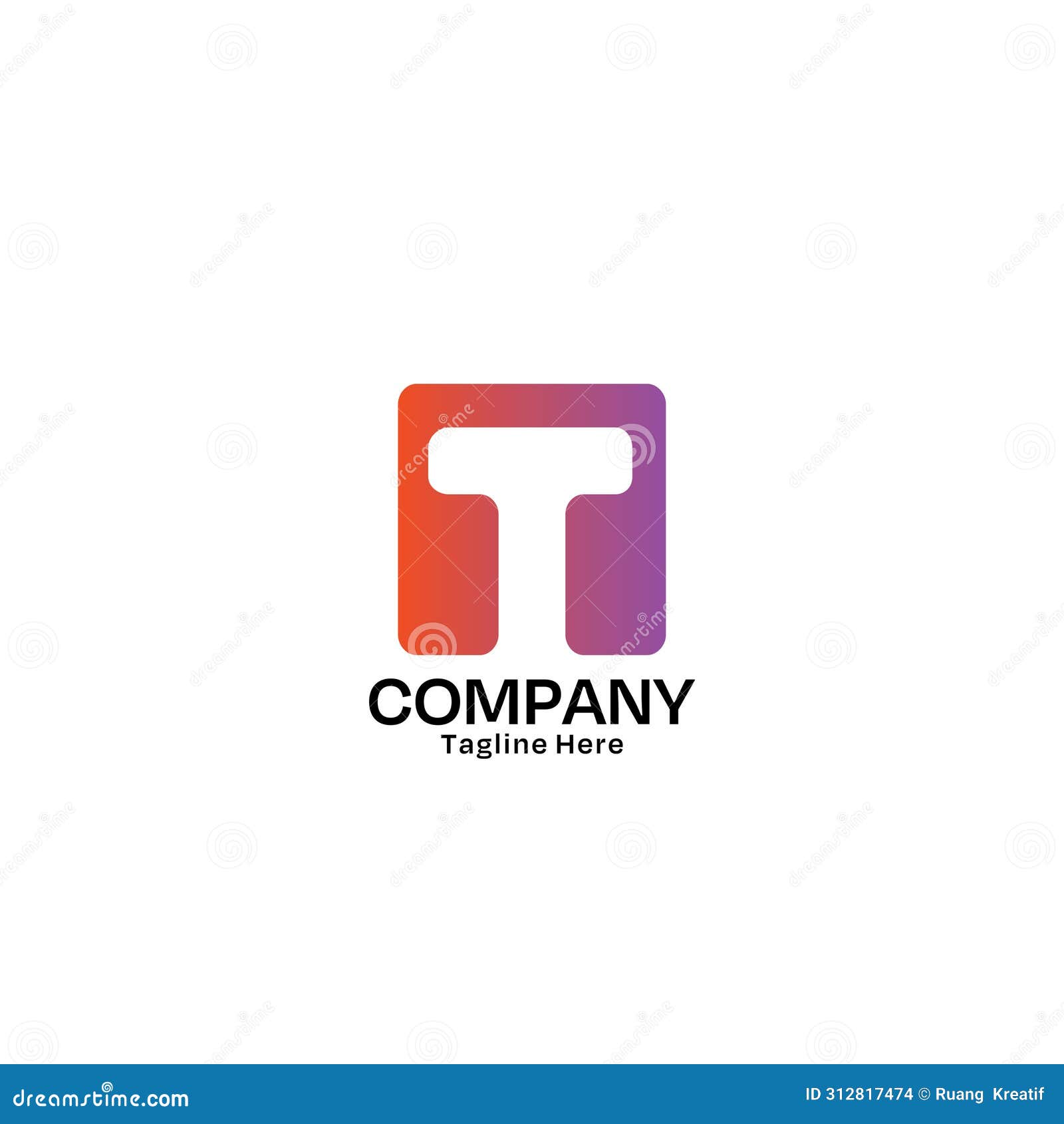 Minimalist Letter T Logo Design Template for Business Stock Vector ...