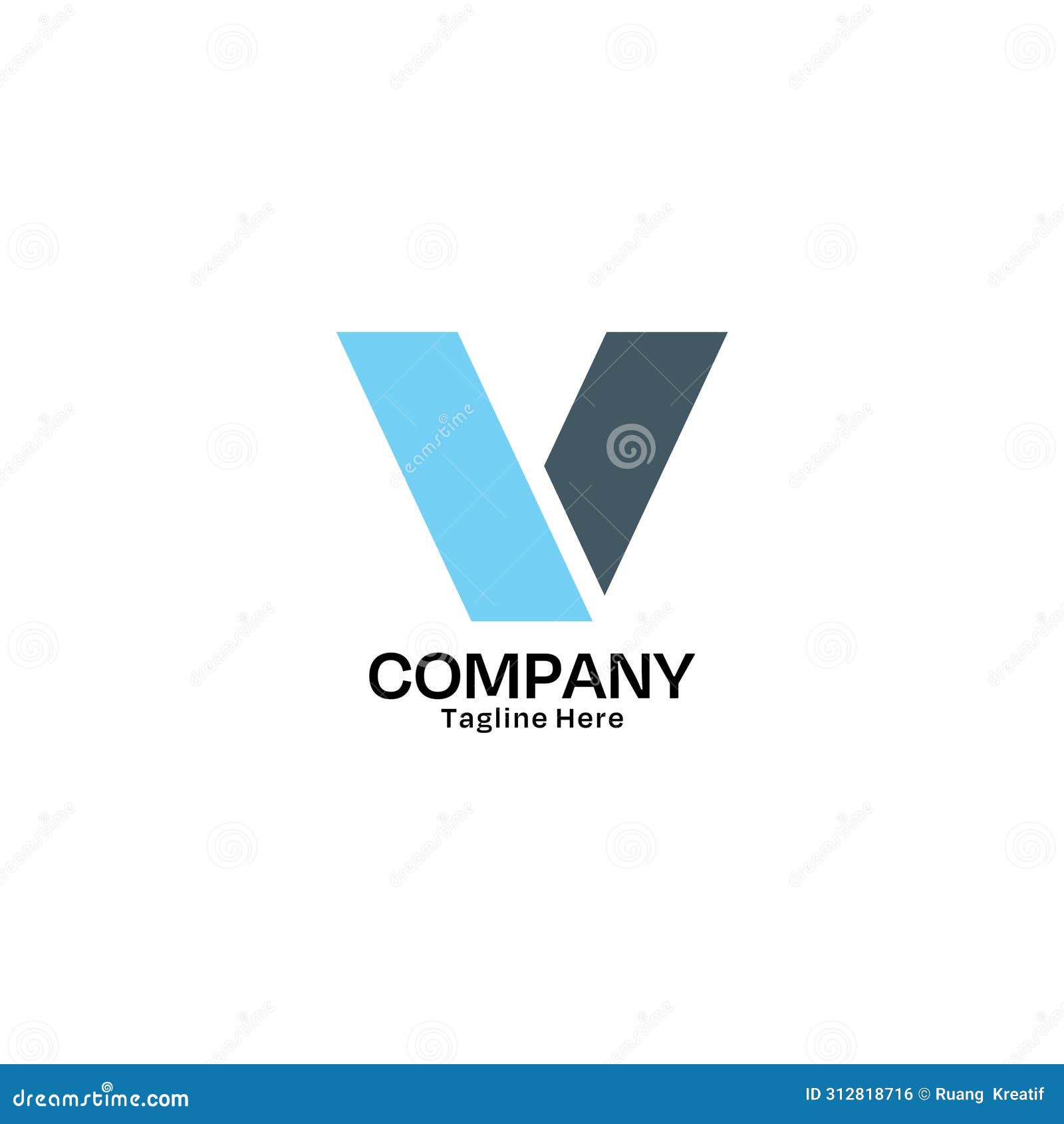 Minimalist Letter V Logo Design Templates Stock Vector - Illustration ...