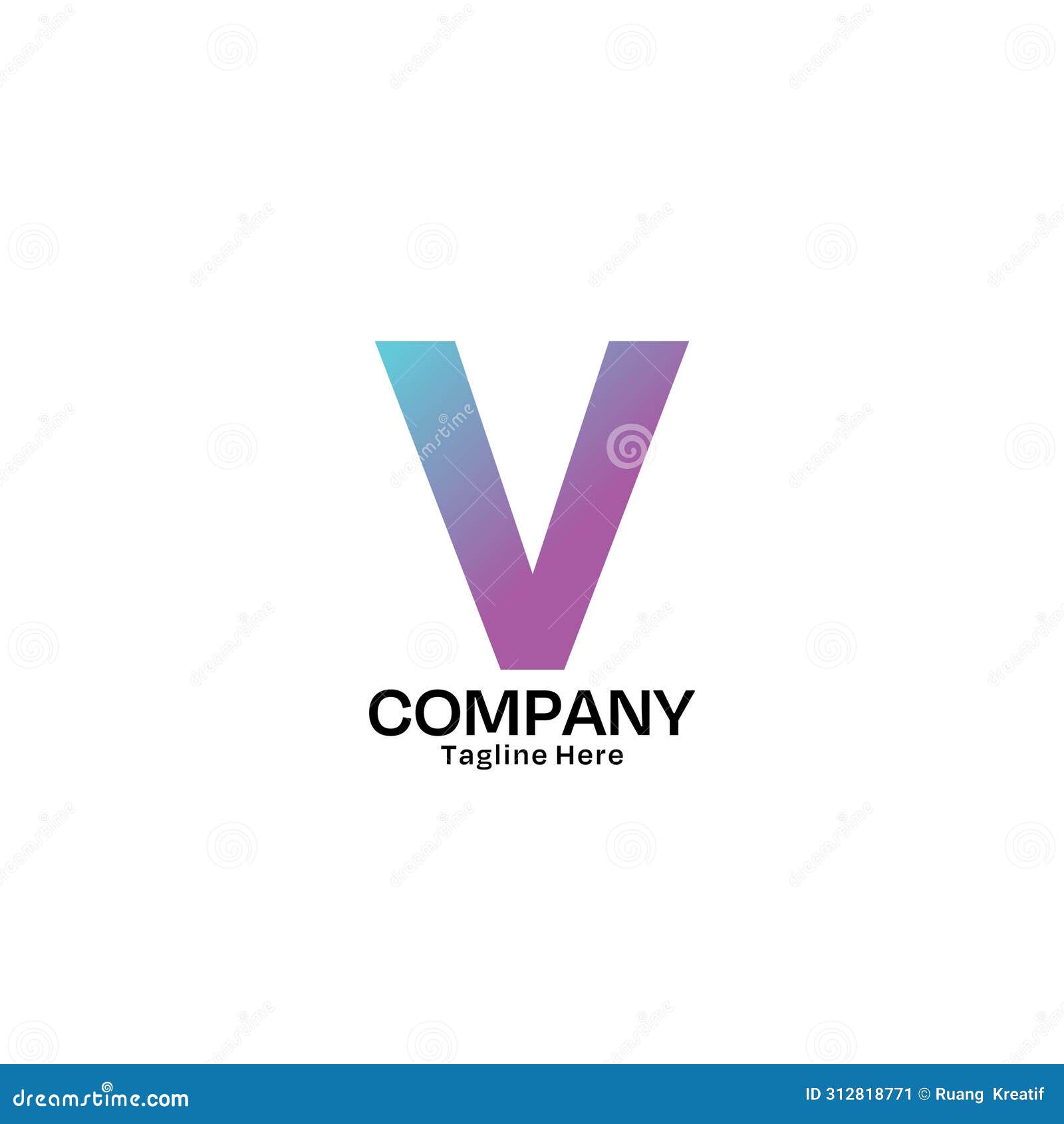Minimalist Letter V Logo Design Templates Stock Vector - Illustration ...