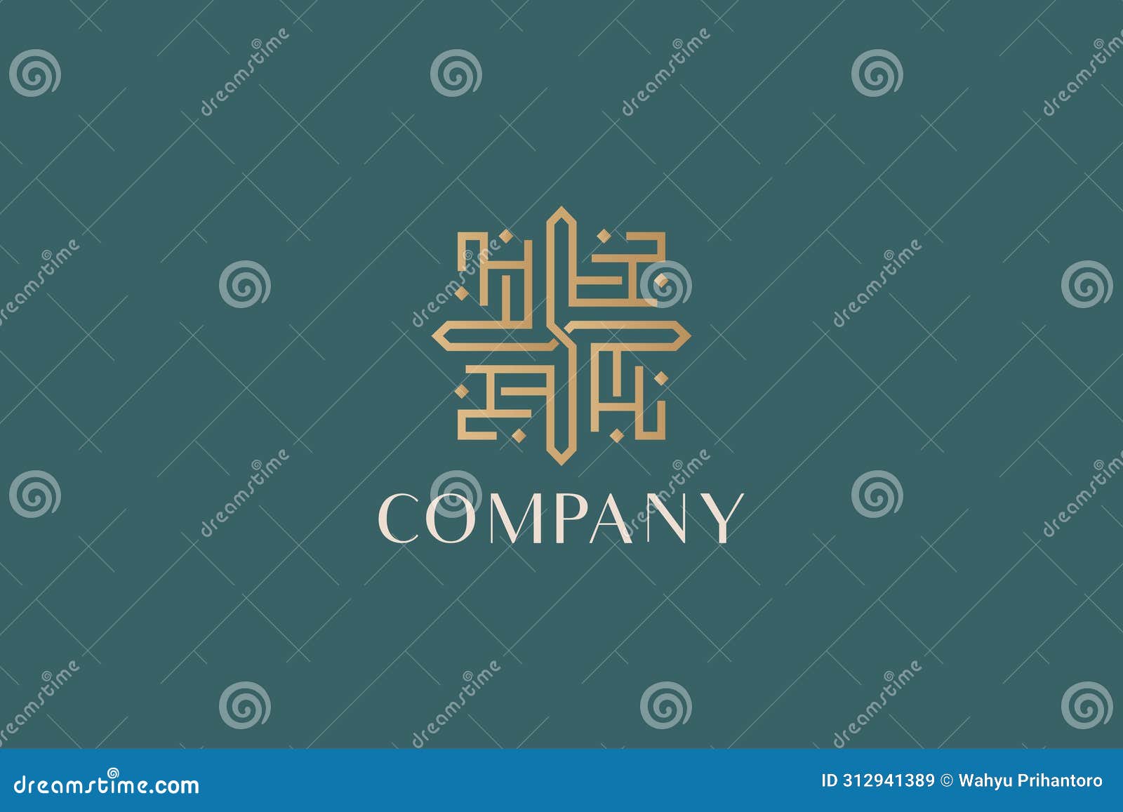 Abstract Arabic Calligraphic Luxury Logo Sign Symbol Brand Identity ...