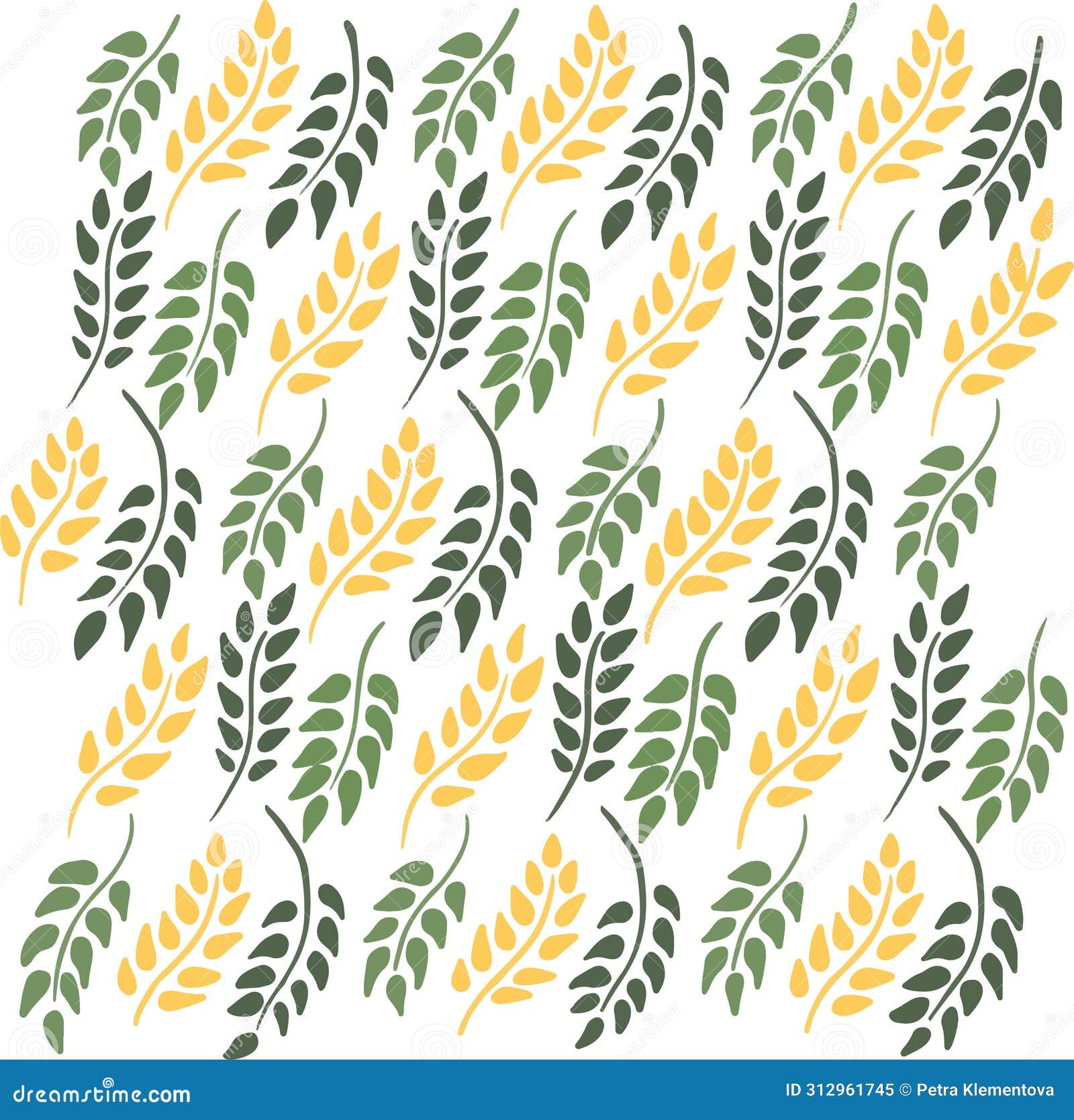 Grain Plant Organic Patterns Stock Vector - Illustration of pattern ...