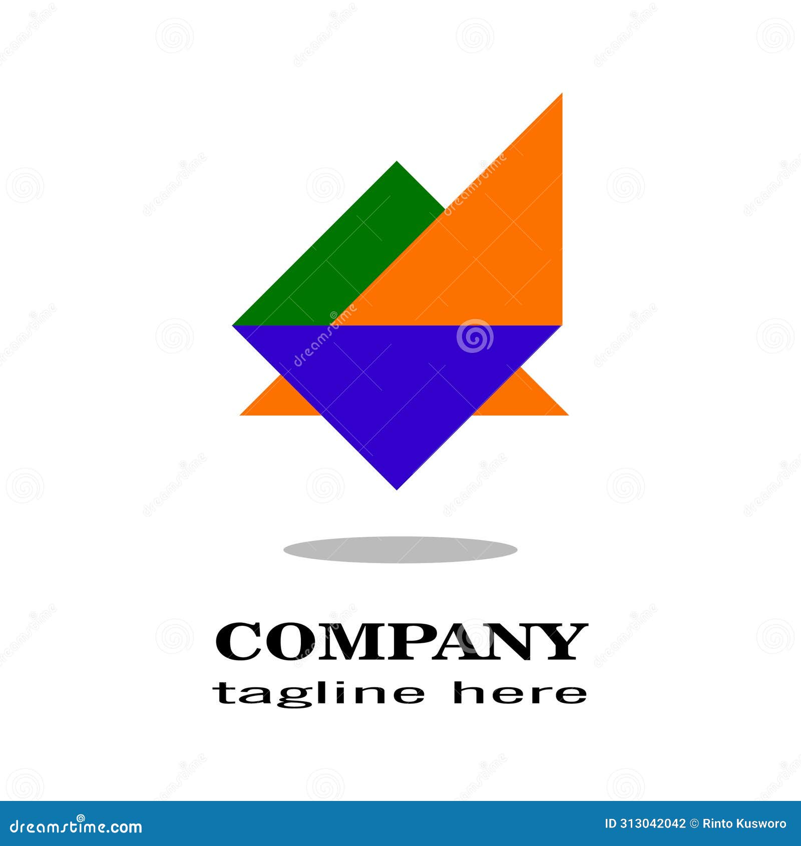 Shape Logo Design. Triangle Color Sign Stock Vector - Illustration of ...