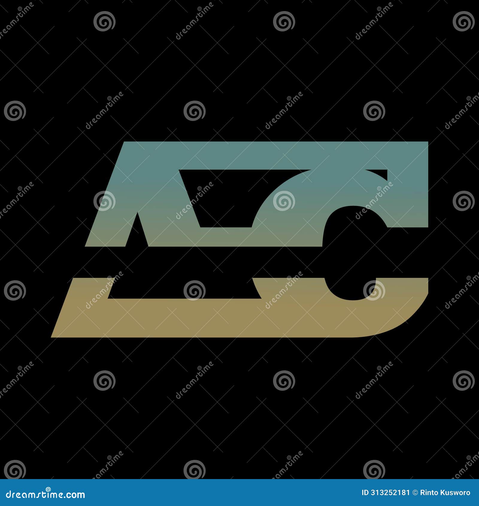 A and C letter logo. stock vector. Illustration of template - 313252181