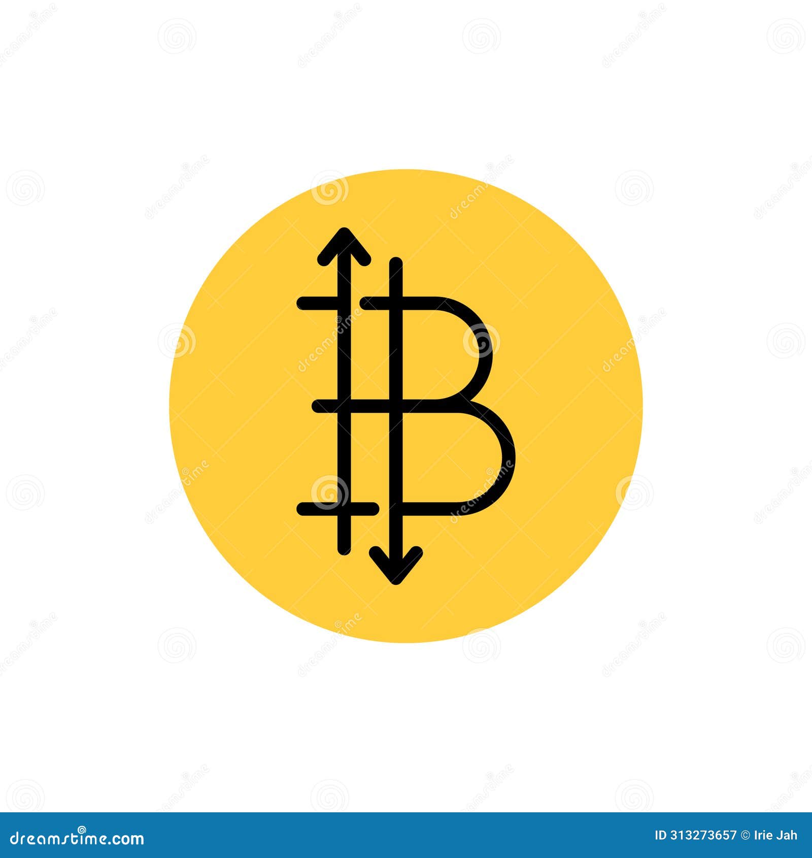 Bitcoin. Balance, Growth and Fall, Analysis. Line Icon. Vector File ...