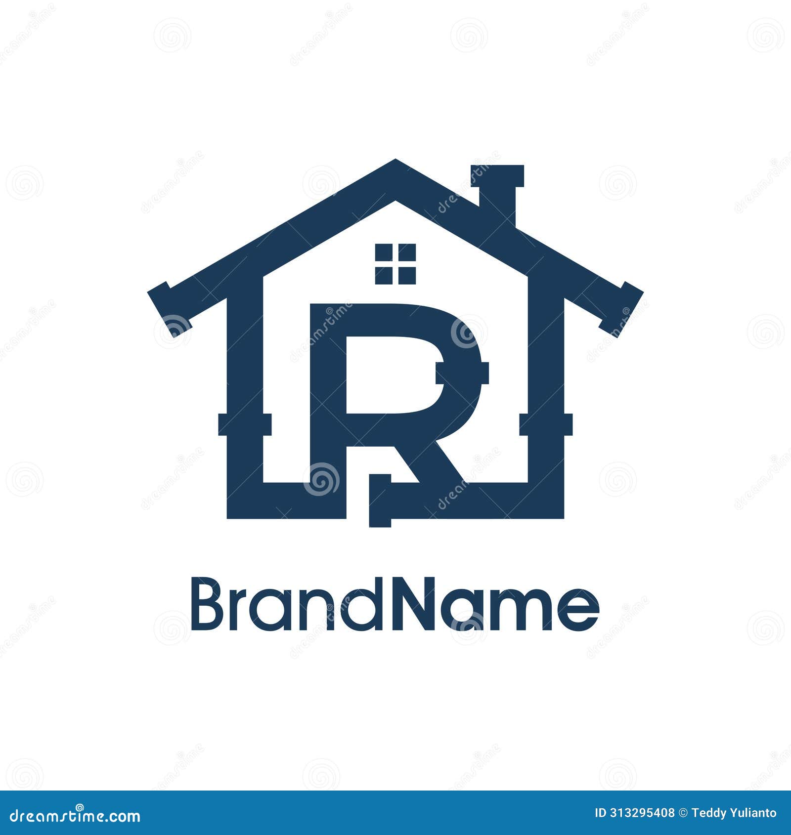 Modern Initial R Home Plumbing Logo Stock Vector - Illustration of ...
