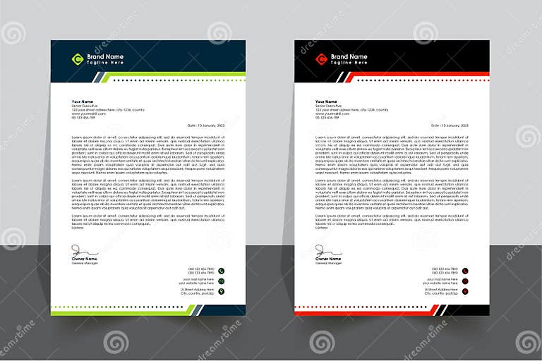 Modern Business Pad Design, Corporate Letterhead Design Template Print ...