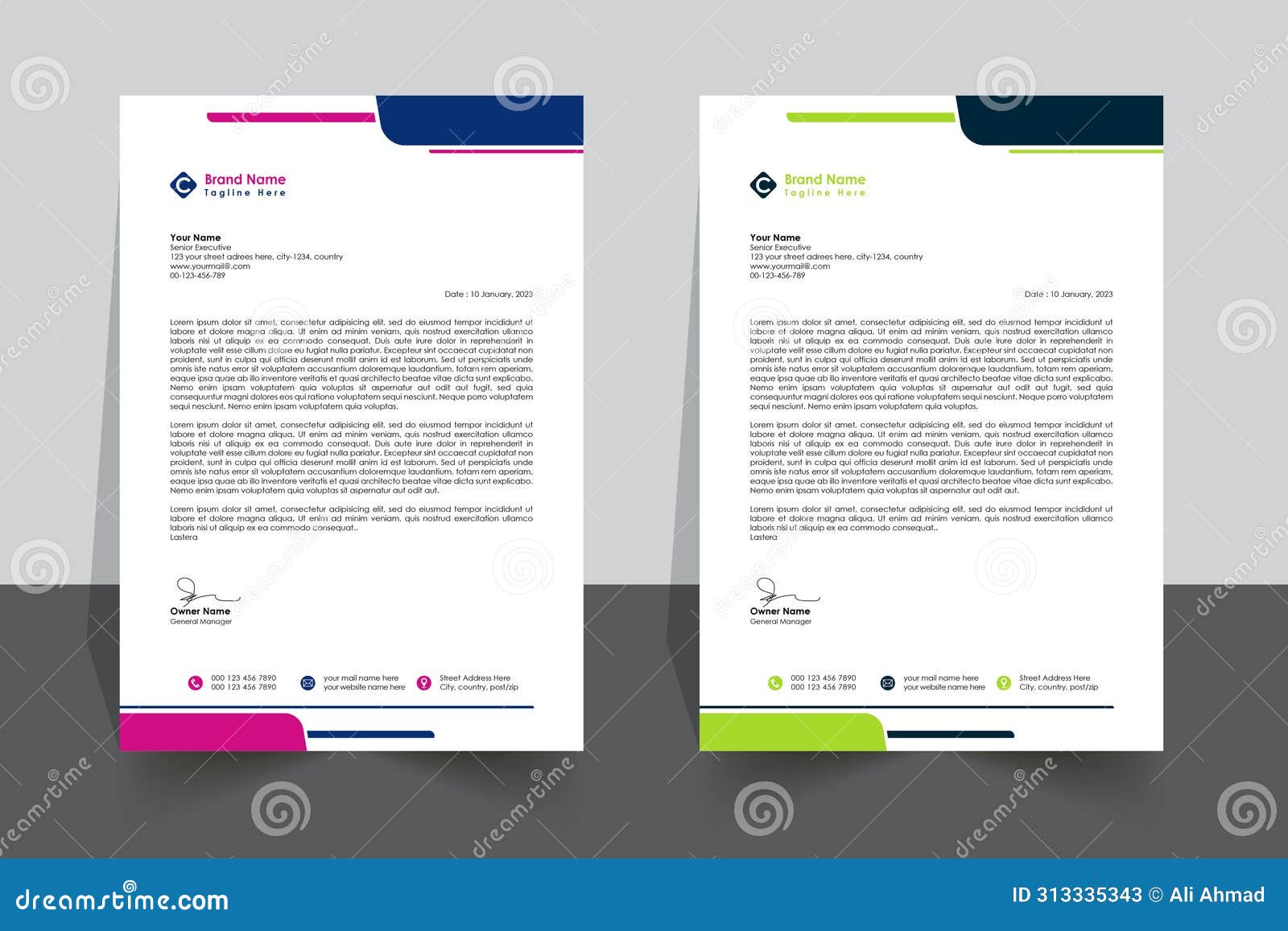 Letterhead Pad Creative Template, Modern Business Pad Design, Print ...