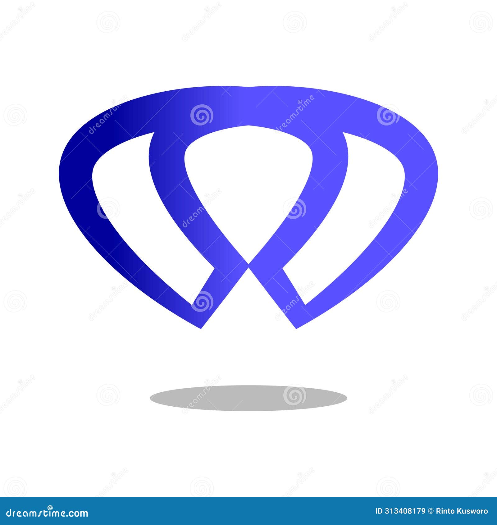 Geometry Blue Logo. Curve Shape Stock Vector - Illustration of energy ...