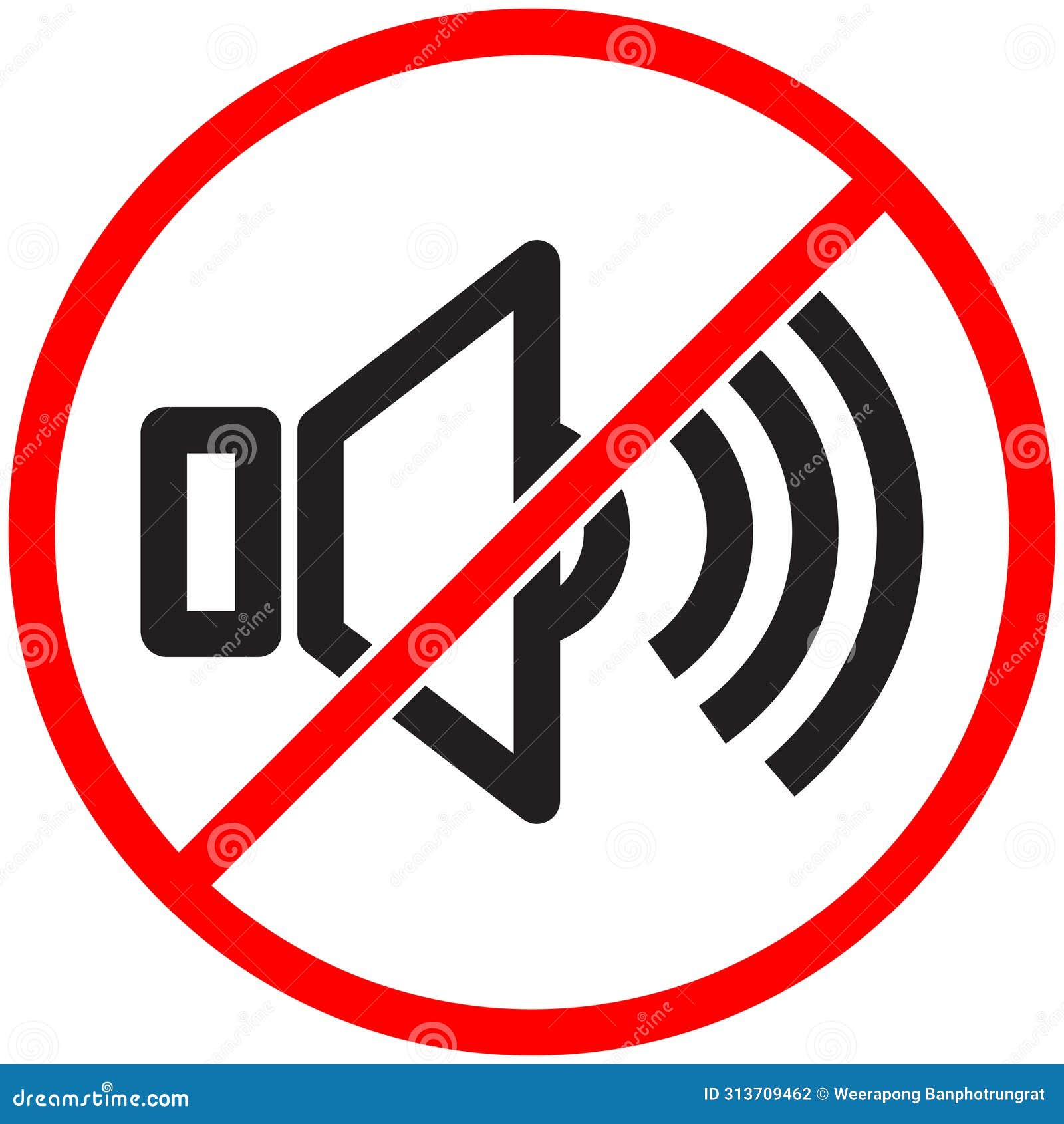 No Sound Sign, Mute Microphone Button, Turn Sound Off Signal Stock ...