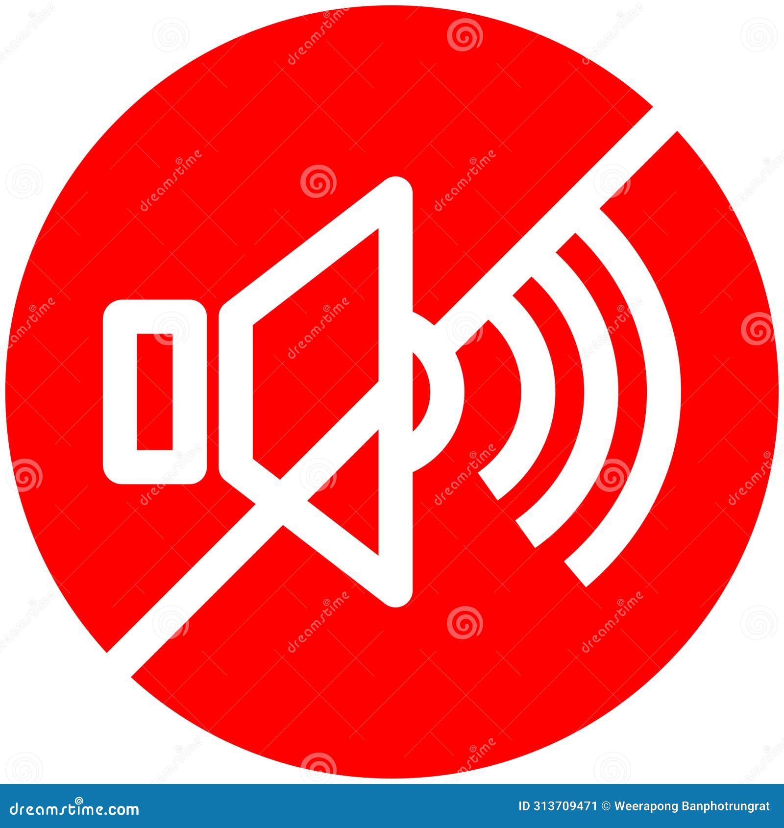 No Sound Sign, Mute Microphone Button, Turn Sound Off Signal Stock ...