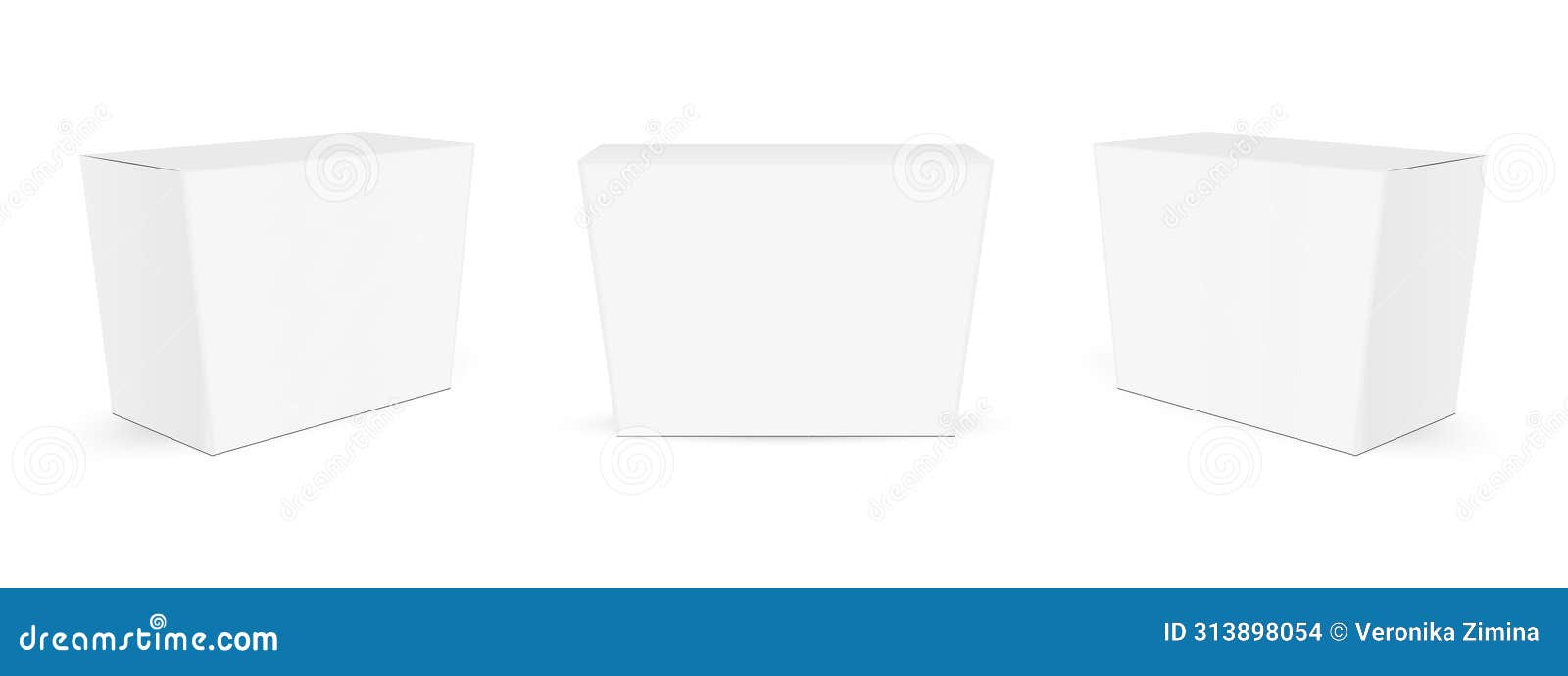 Blank Trapezoidal Shape Packaging Boxes Stock Vector - Illustration of ...