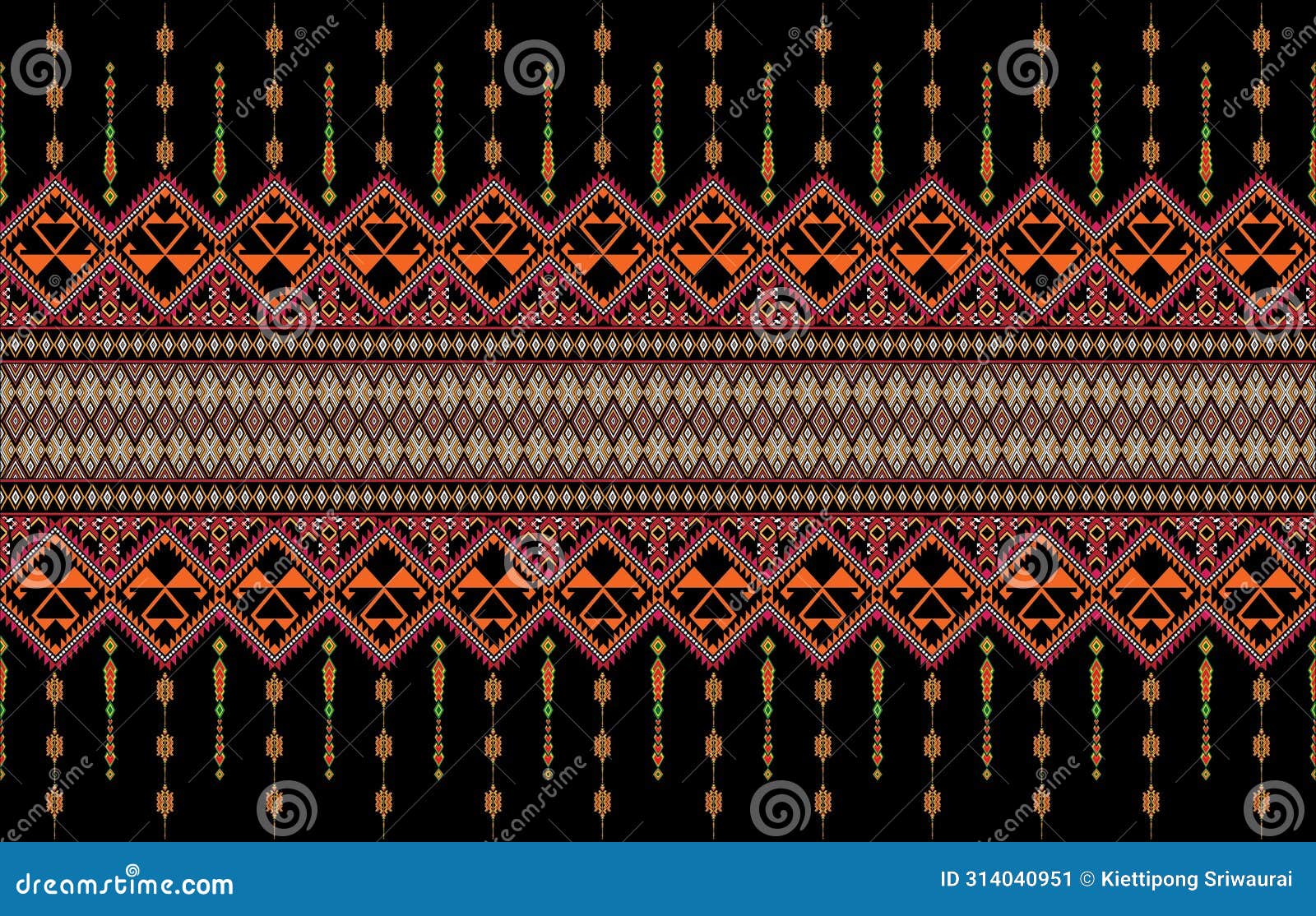 Tribal Pastel Multicolor Pastel Navajo Seamless Vector Pattern. Aztec ...