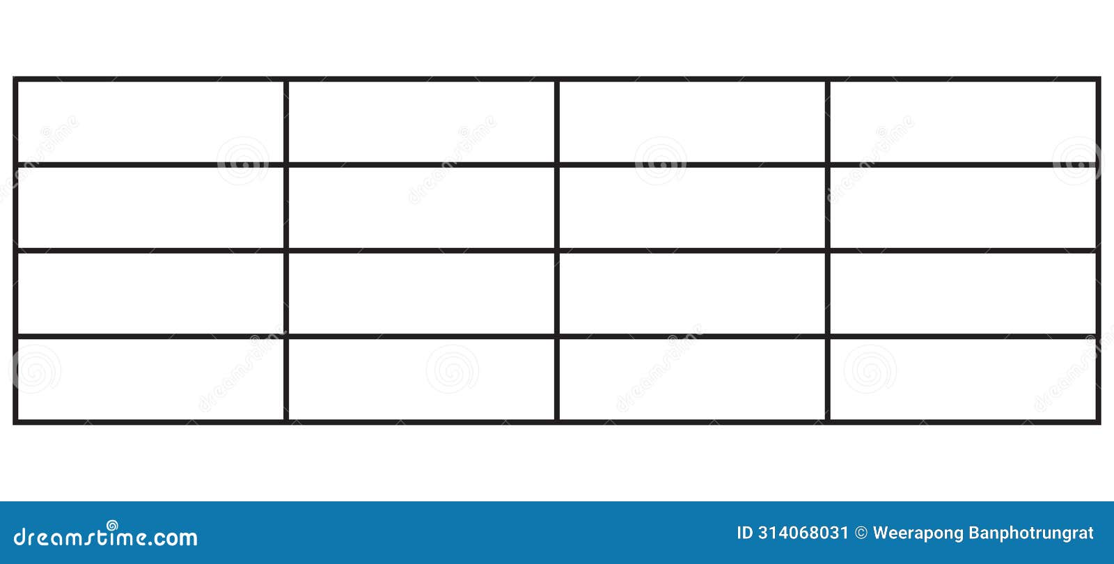 Table Pattern for Adding Data and Information, Schedule and Program ...