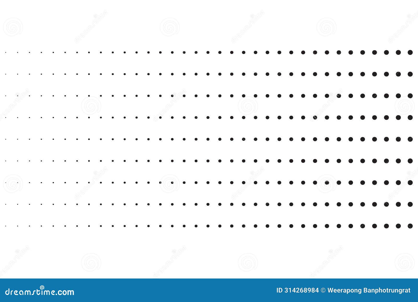Halftone Dotted Lines for Decoration, Abstract Element with Dots ...