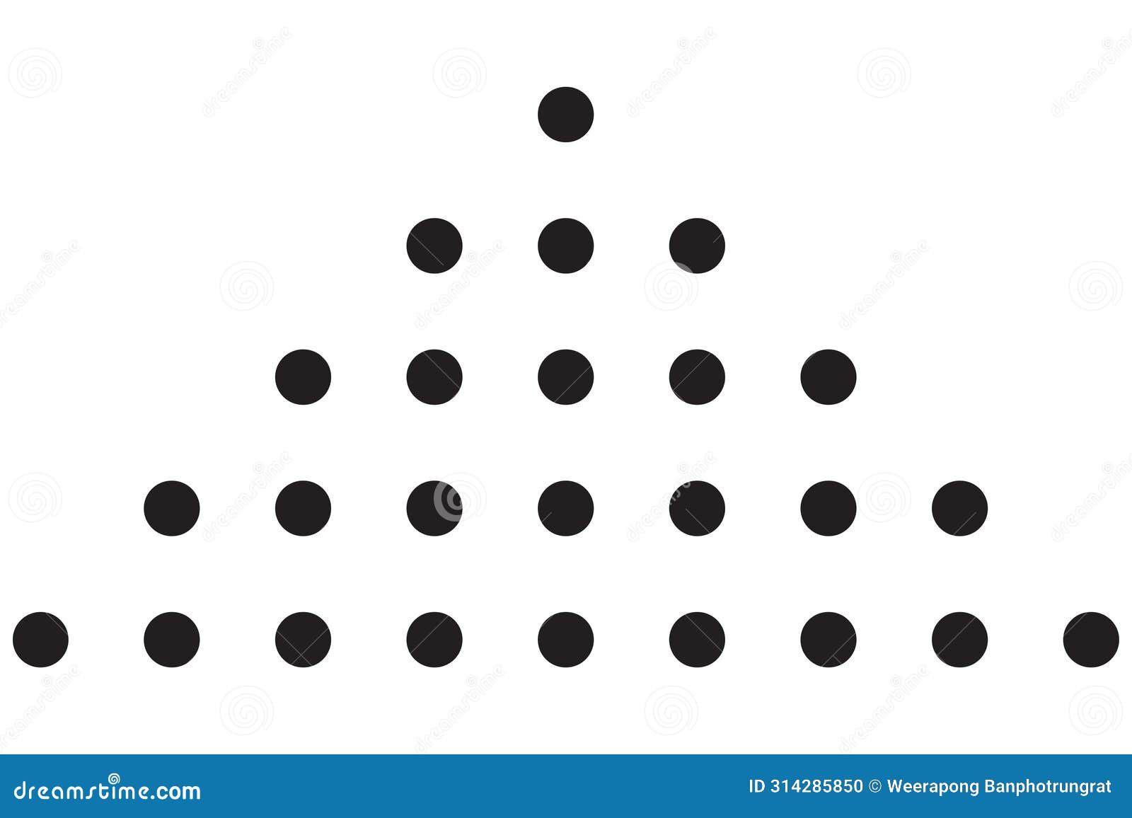 Dotted Decorative Element, Shape Combined from Dots Stock Vector ...