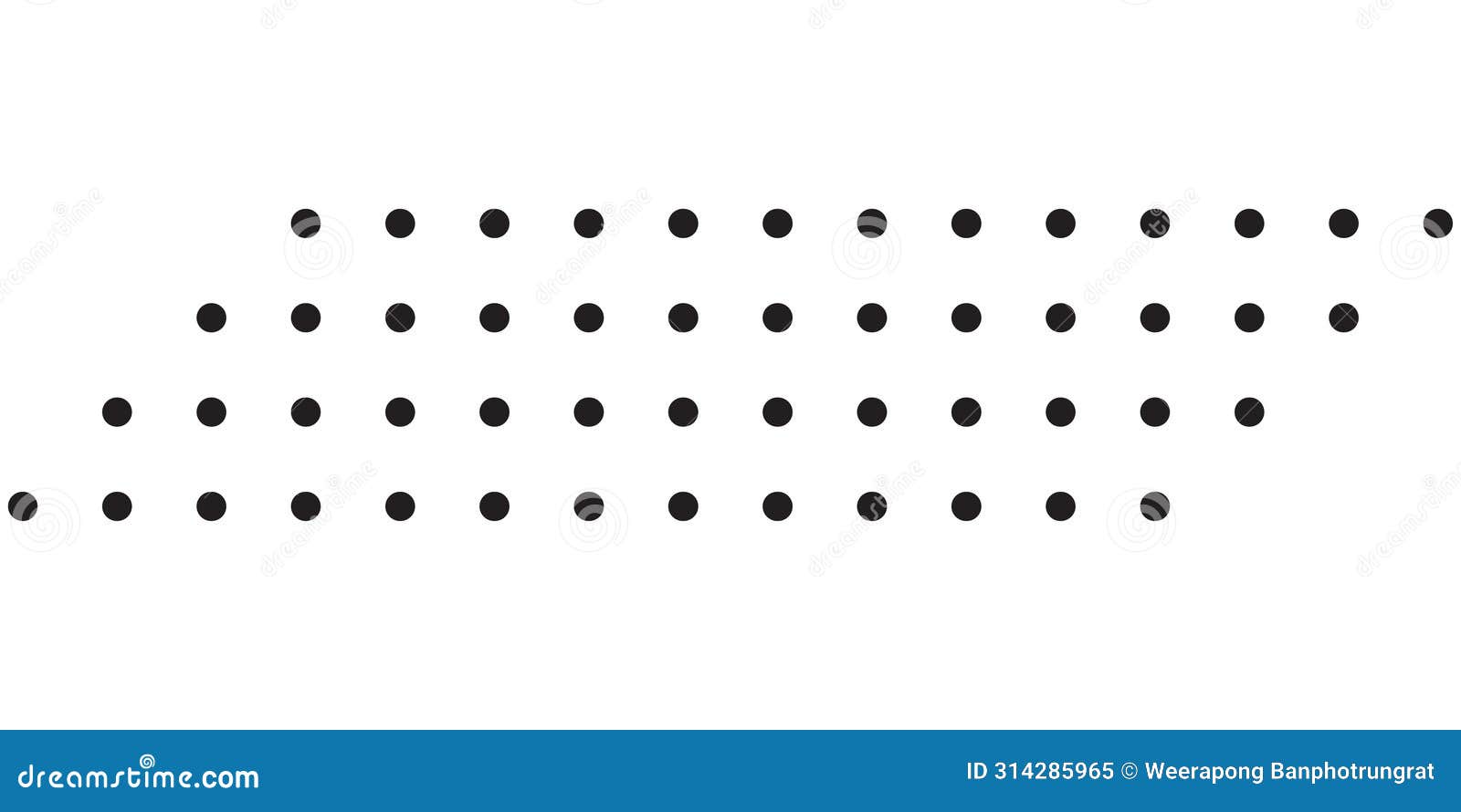 Dotted Decorative Element, Shape Combined from Dots Stock Vector ...