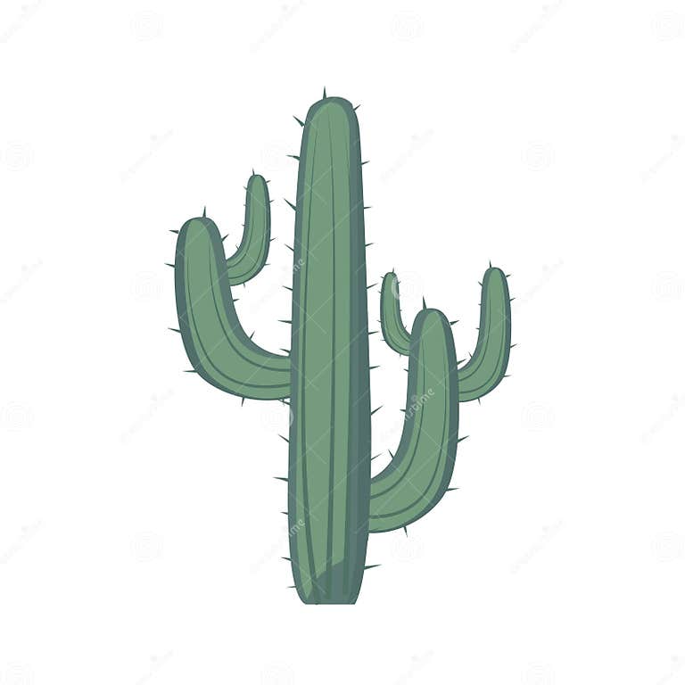 Cactus or Cactoid Plant Vector Illustration, Cacti Icon Design, Cute ...