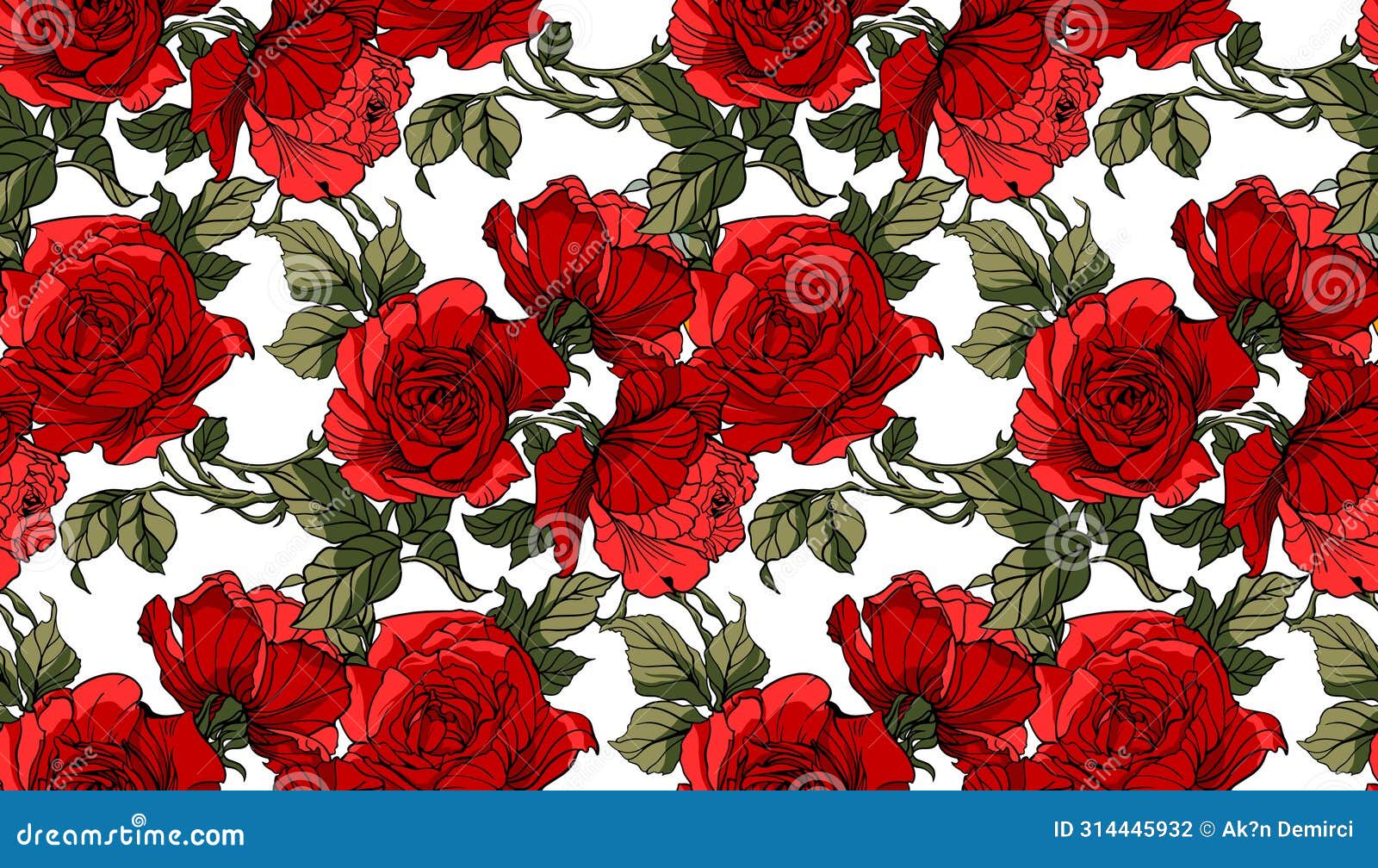 Floral Pattern Design. Rose Pattern Background Stock Vector - Illustration of flora, paper ...