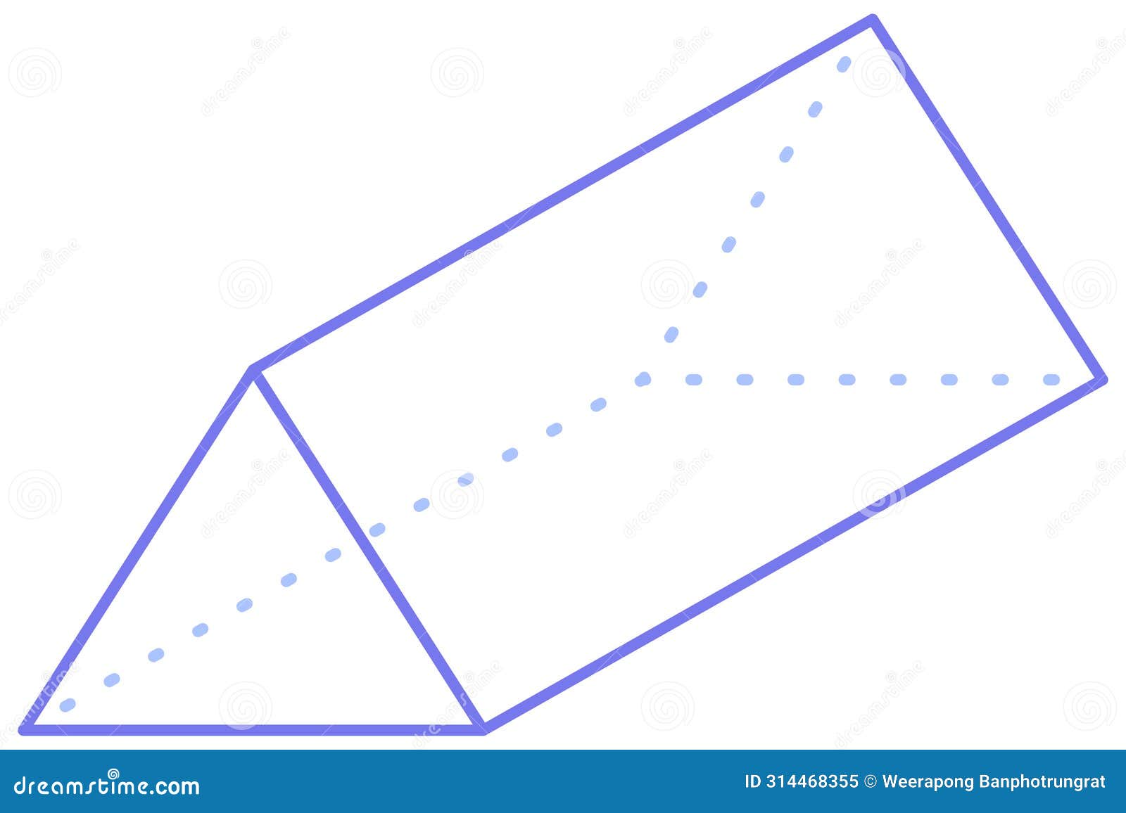 Geometric Figure of a Pyramid, Triangle in the Form of a Rhombus Stock ...
