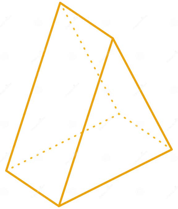 Geometric Figure of a Pyramid, Triangle in the Form of a Rhombus Stock ...