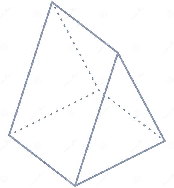 Geometric Figure of a Pyramid, Triangle in the Form of a Rhombus Stock ...