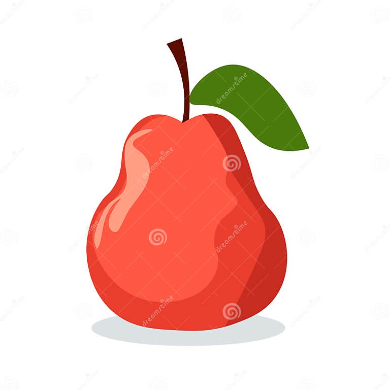 Syzygium Samarangense or Water Apple Fruit Vector Illustration, Buah ...