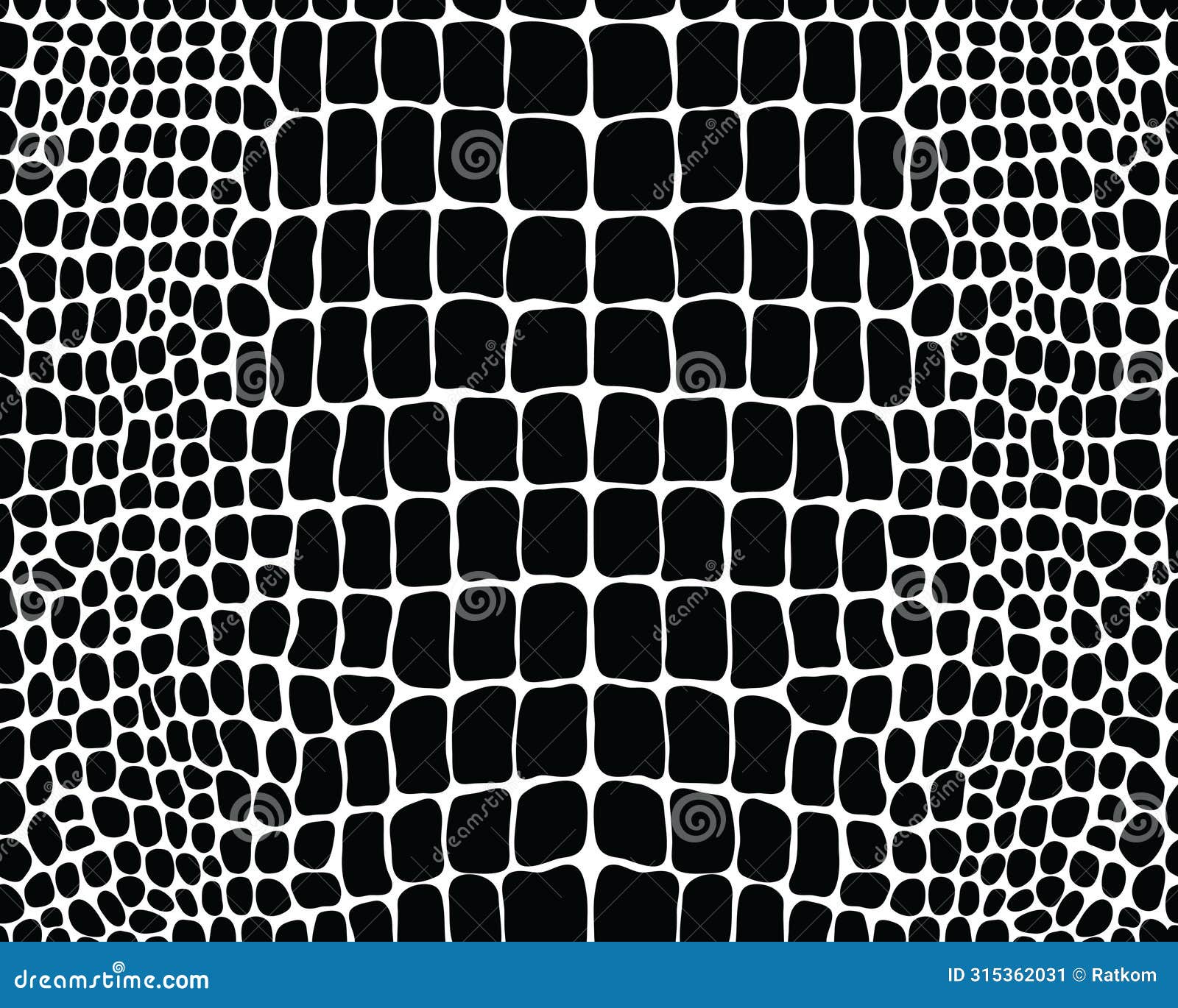 Seamless Pattern of Alligator Skin Stock Illustration - Illustration of ...