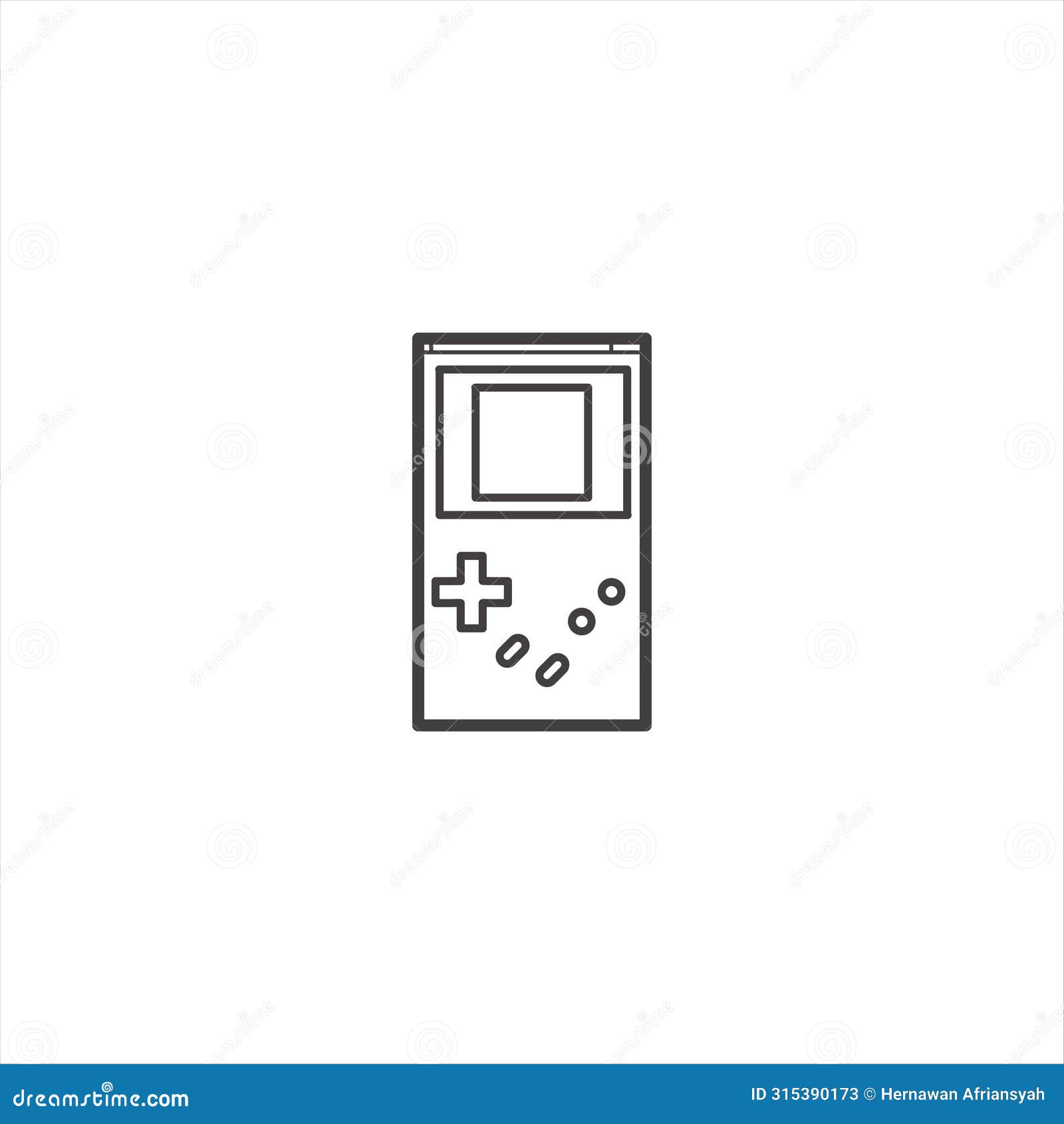 Classic Gameboy Vector Illustration | CartoonDealer.com #318326170