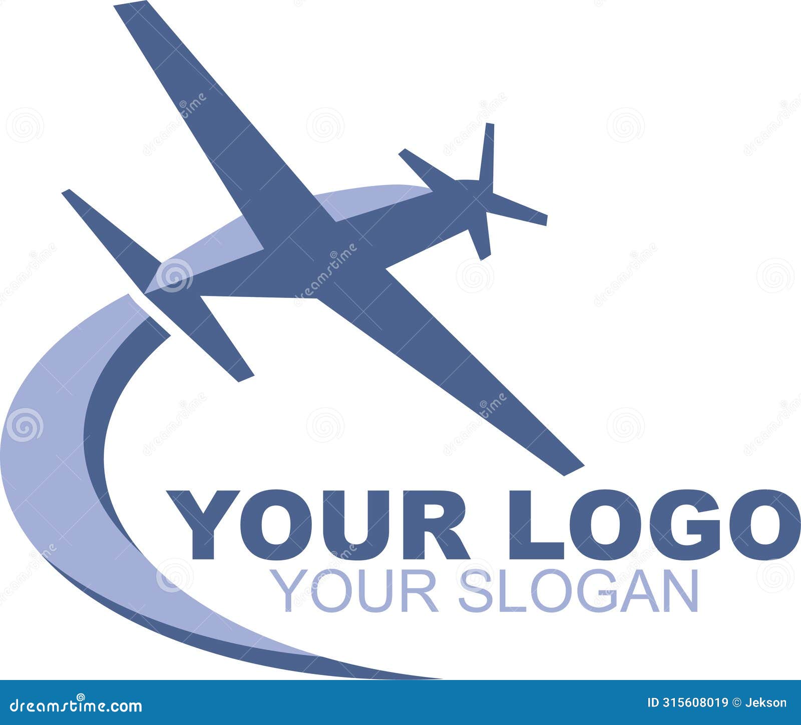 AIR PLANE LOGO CONCEPT ILLUSTRATION Stock Illustration - Illustration ...