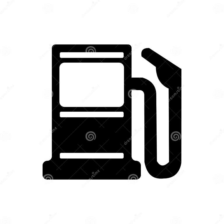 Gas Station Icon, Flat Design Style Eps 10. Fuel Indicator on Motor ...