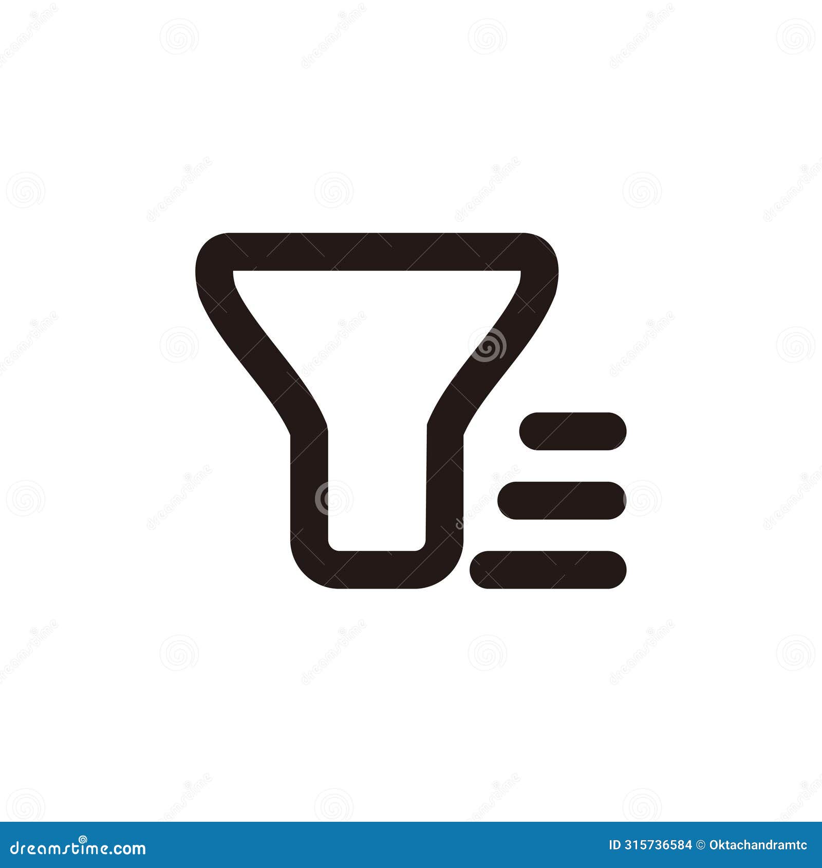 Filter Sort Icon Button Design Element. Can Be Used for Web and App ...