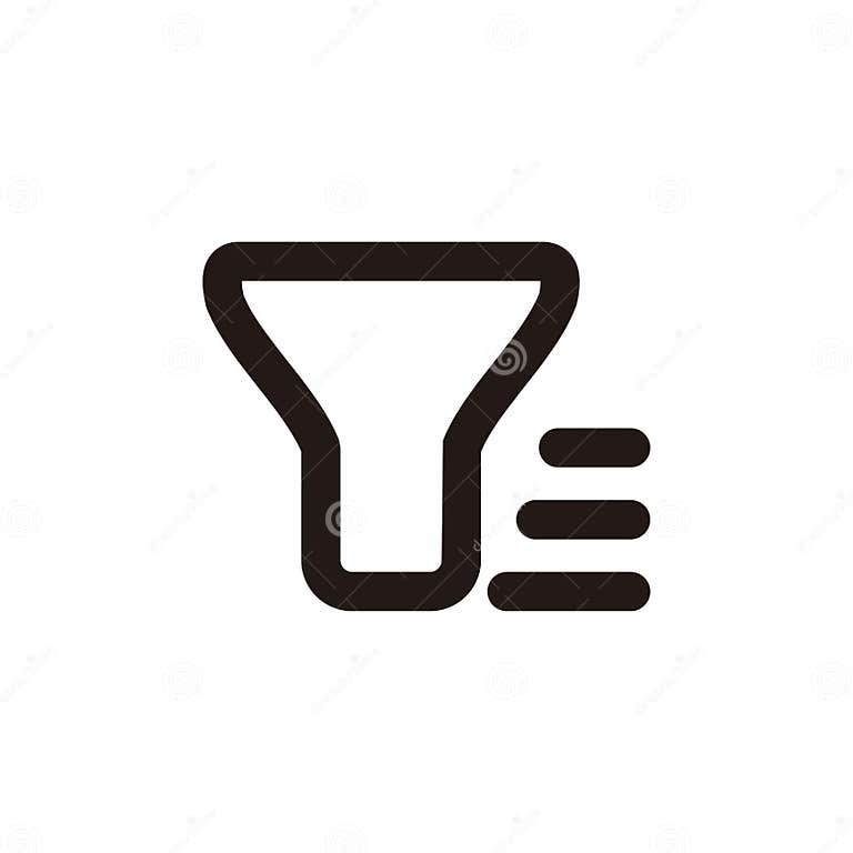 Filter Sort Icon Button Design Element. Can Be Used for Web and App ...