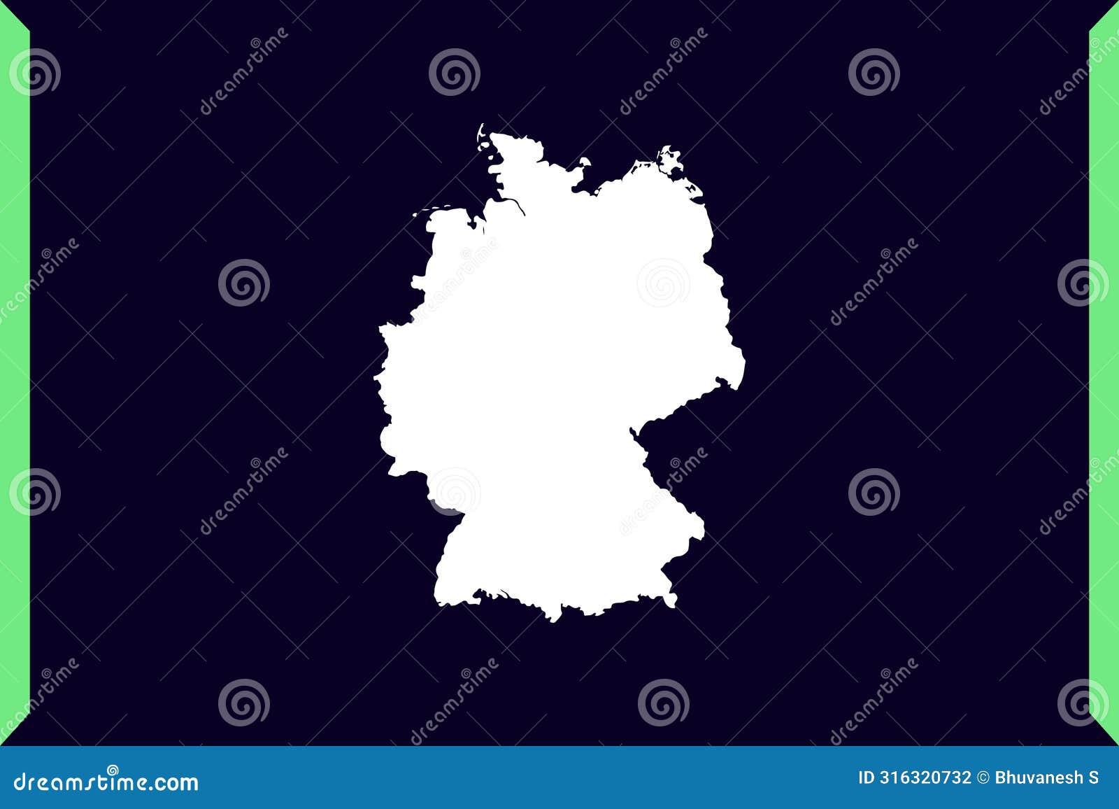 Modern Windows Style Design Concept of Map Isolated on Dark Background ...