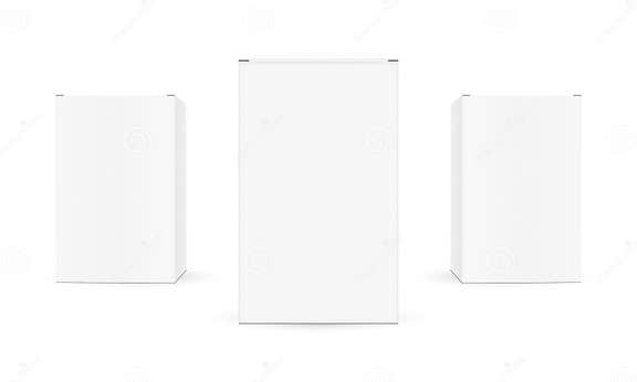 Three Small Rectangular Boxes, Front View Stock Vector - Illustration ...