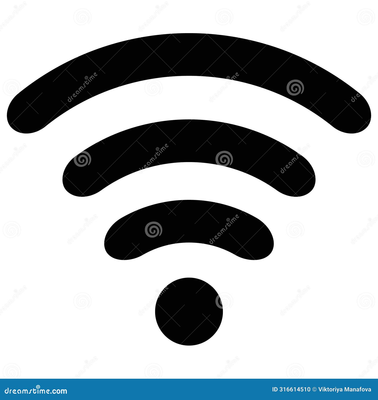 Wi-fi icon stock vector. Illustration of background - 316614510