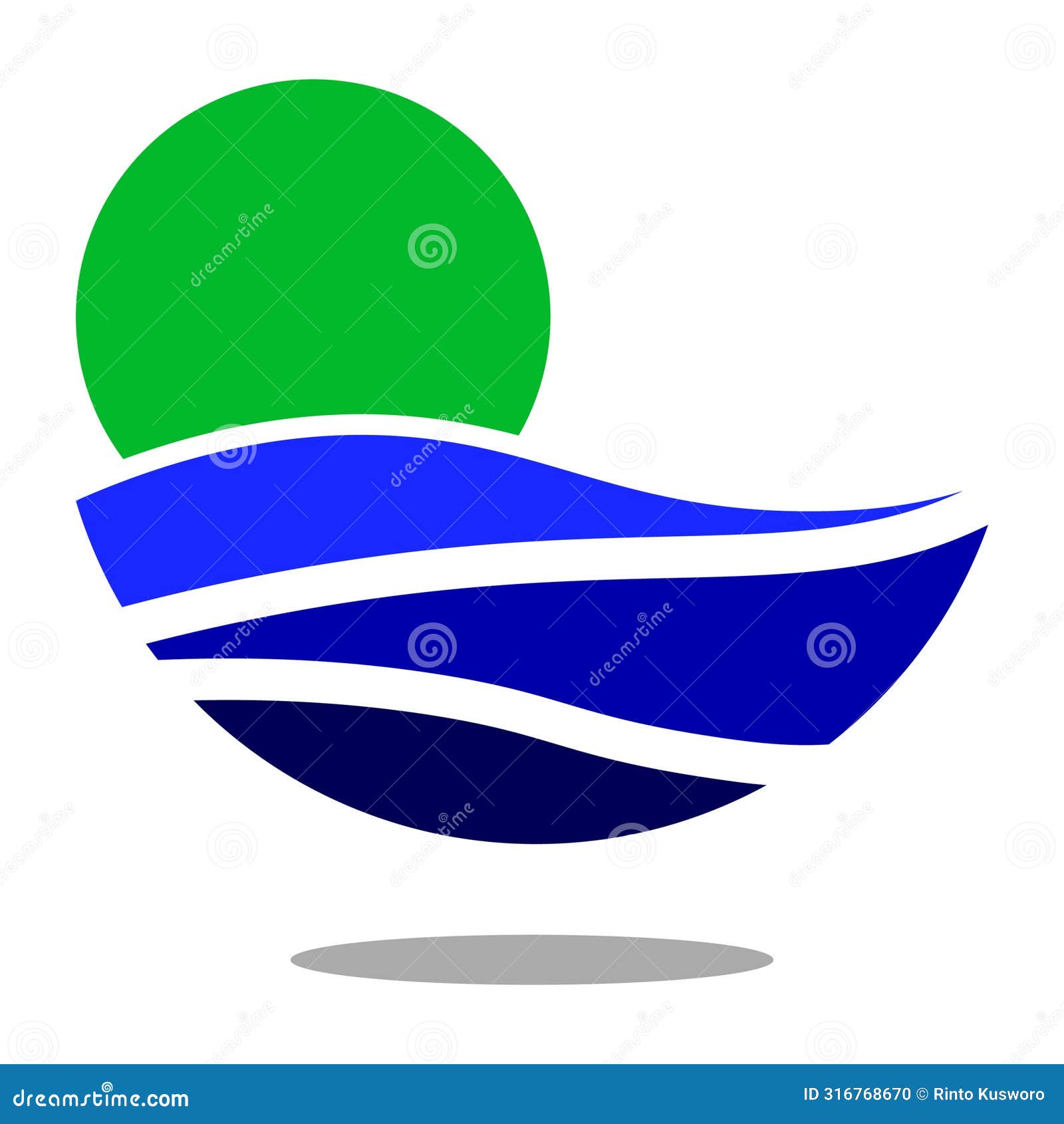 Circle Color Logo. Unity. Blue and Green Stock Vector - Illustration of ...