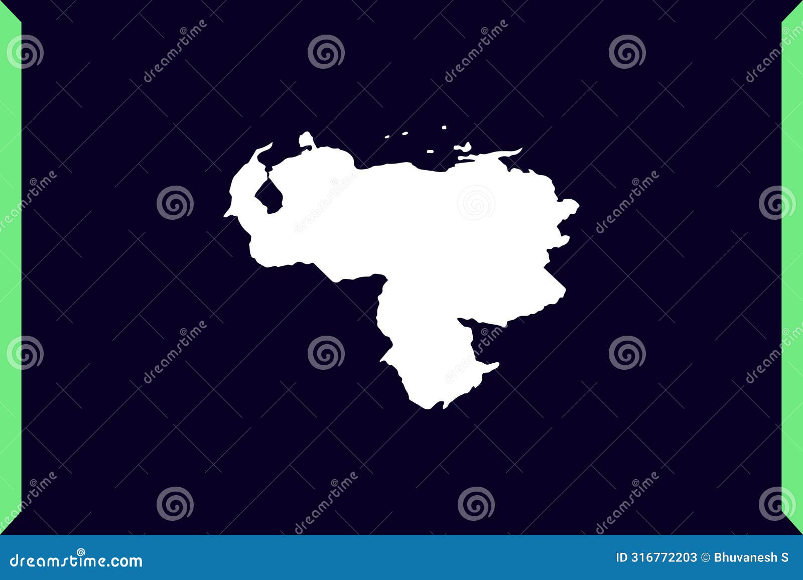 Modern Windows Style Design Concept of Map Isolated on Dark Background ...