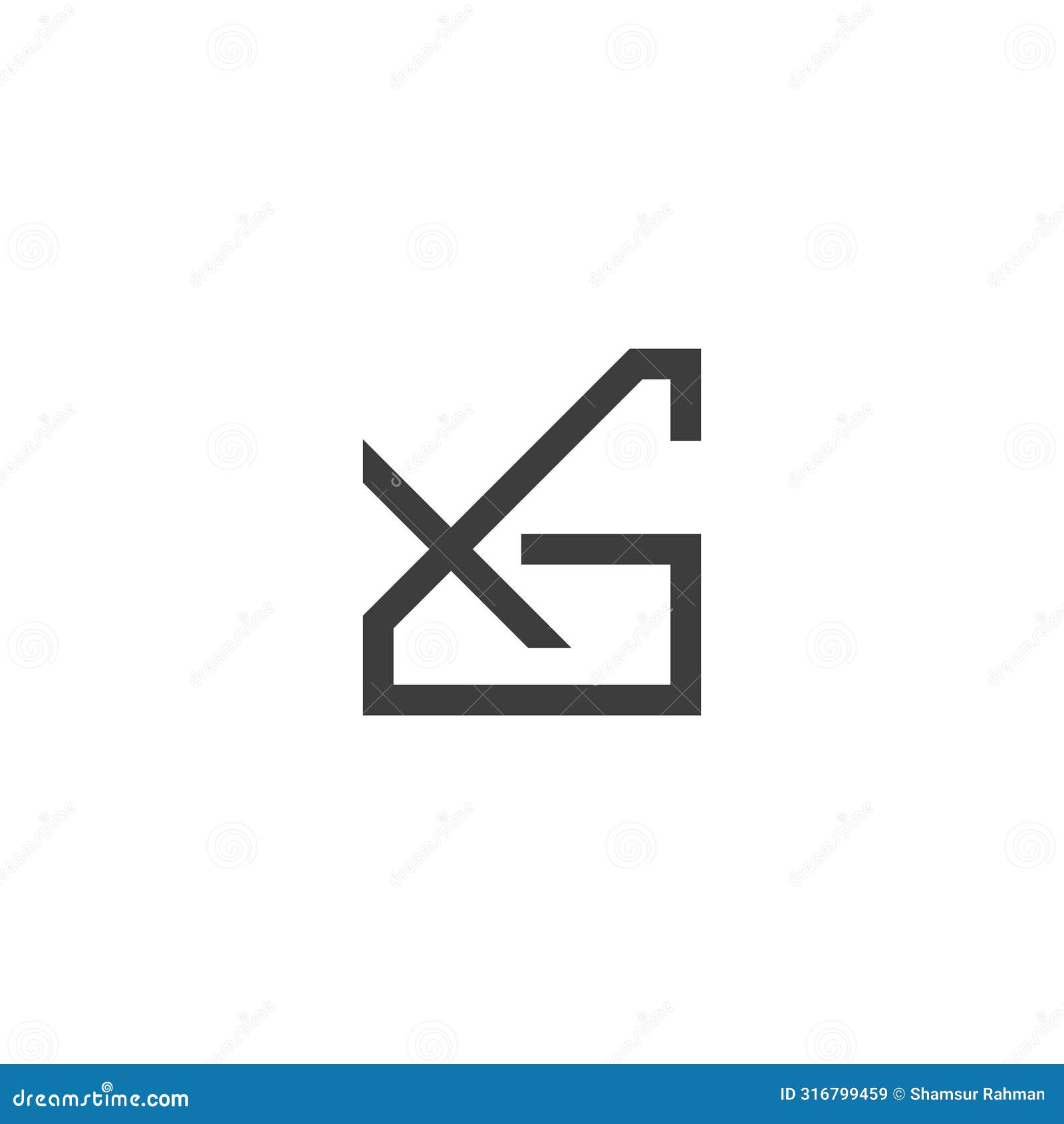 Alphabet Initials Logo XG, GX, X and G Stock Vector - Illustration of ...