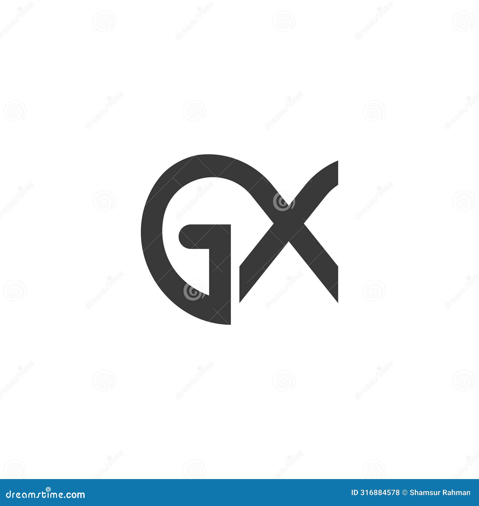 Alphabet Initials Logo XG, GX, X and G Stock Vector - Illustration of ...