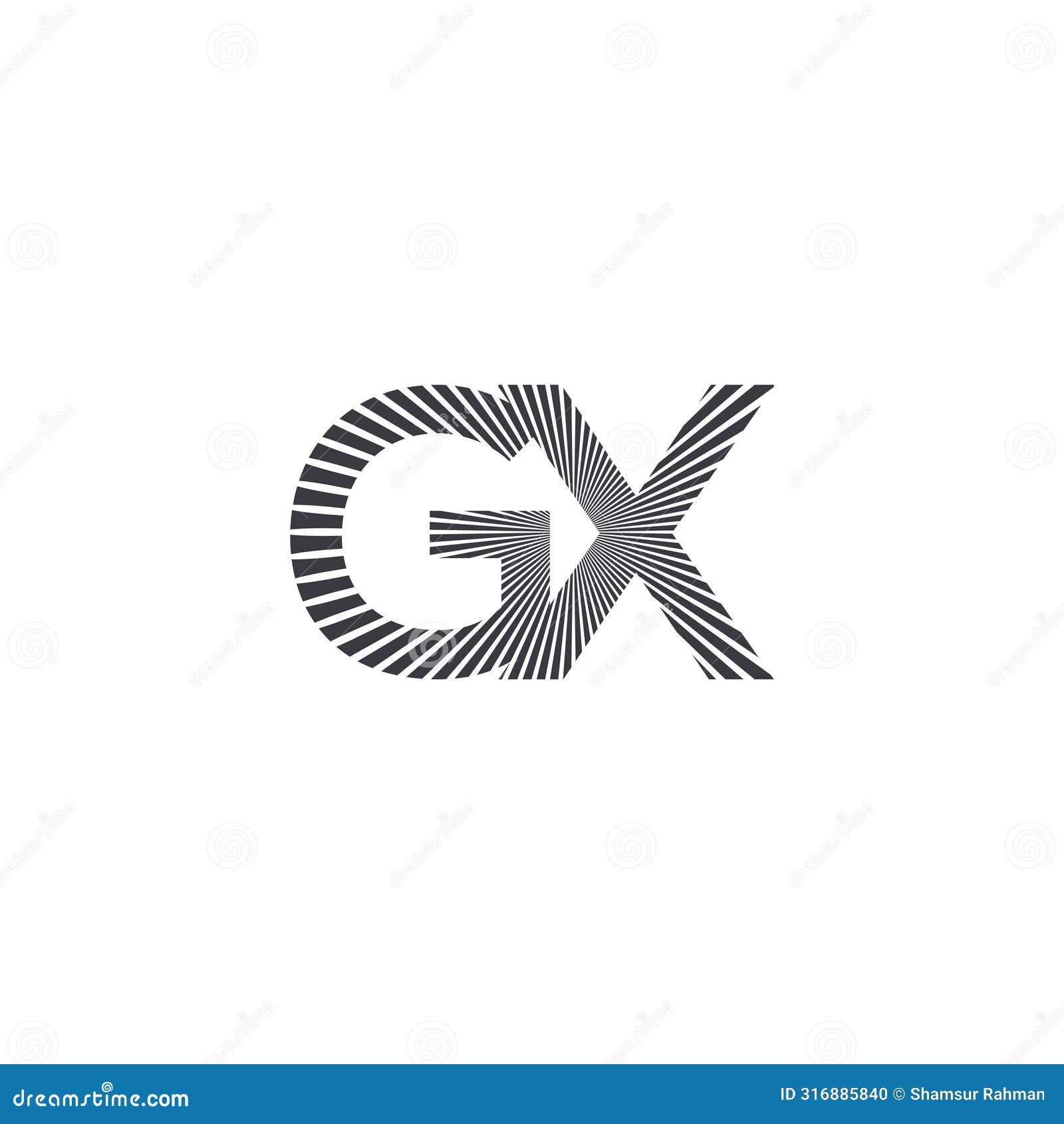 Alphabet Initials Logo XG, GX, X and G Stock Vector - Illustration of ...