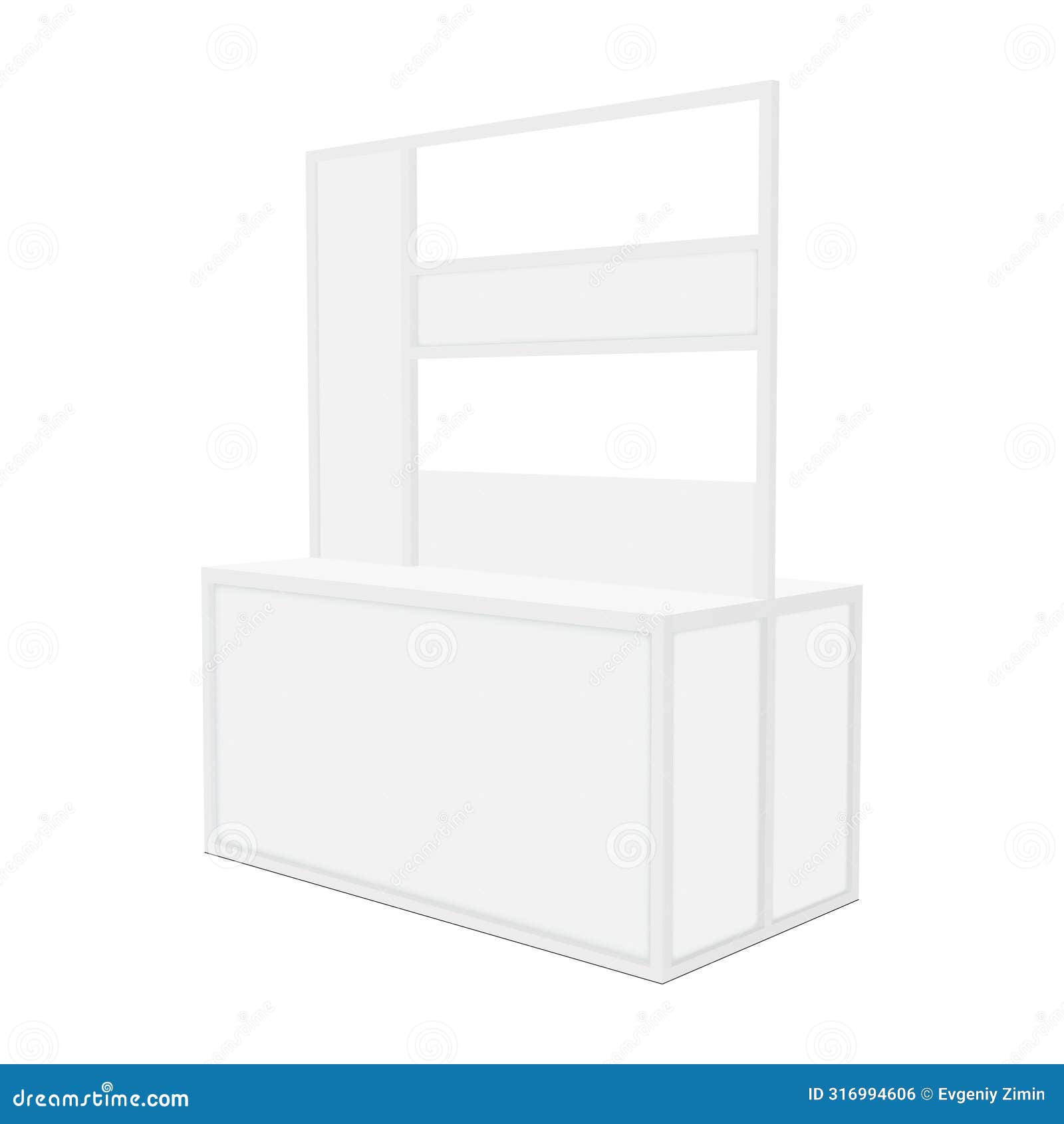 Exhibition Event Registration Counter Mockup Stock Vector ...