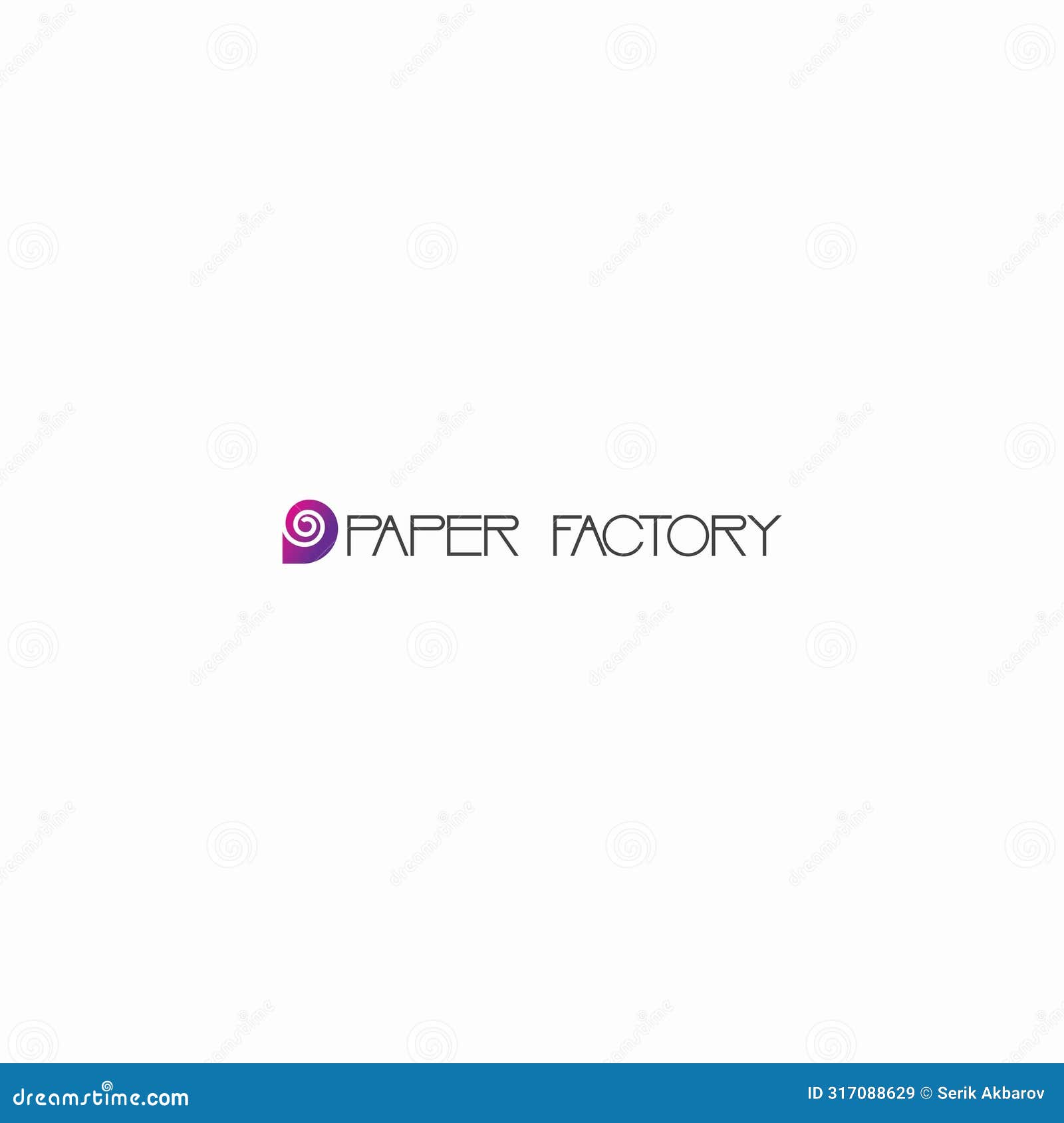 Paper factory stock illustration. Illustration of logo - 317088629