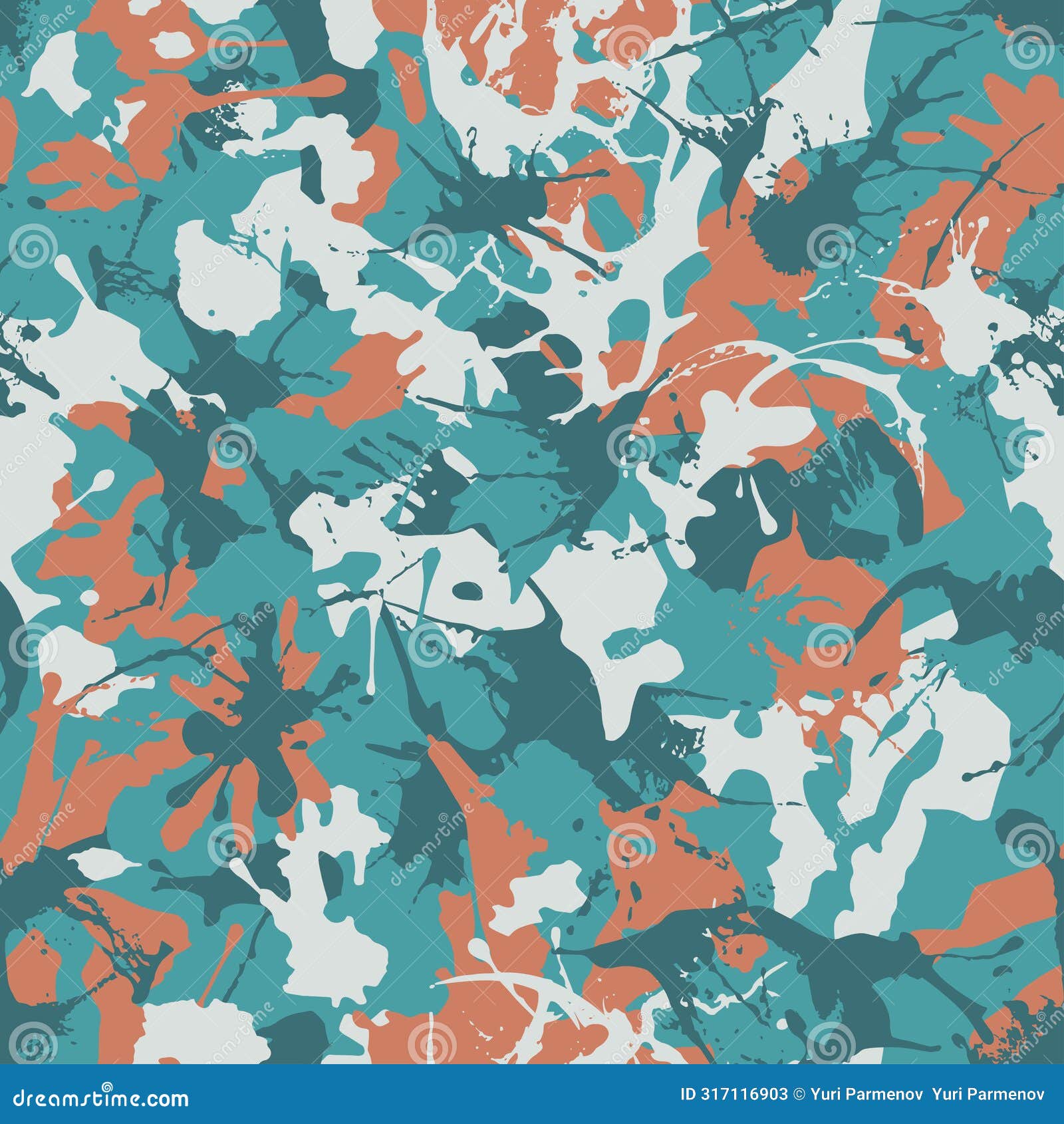 Smear Camouflage Pattern with Paint Strokes and Splashes. Camo Urban ...