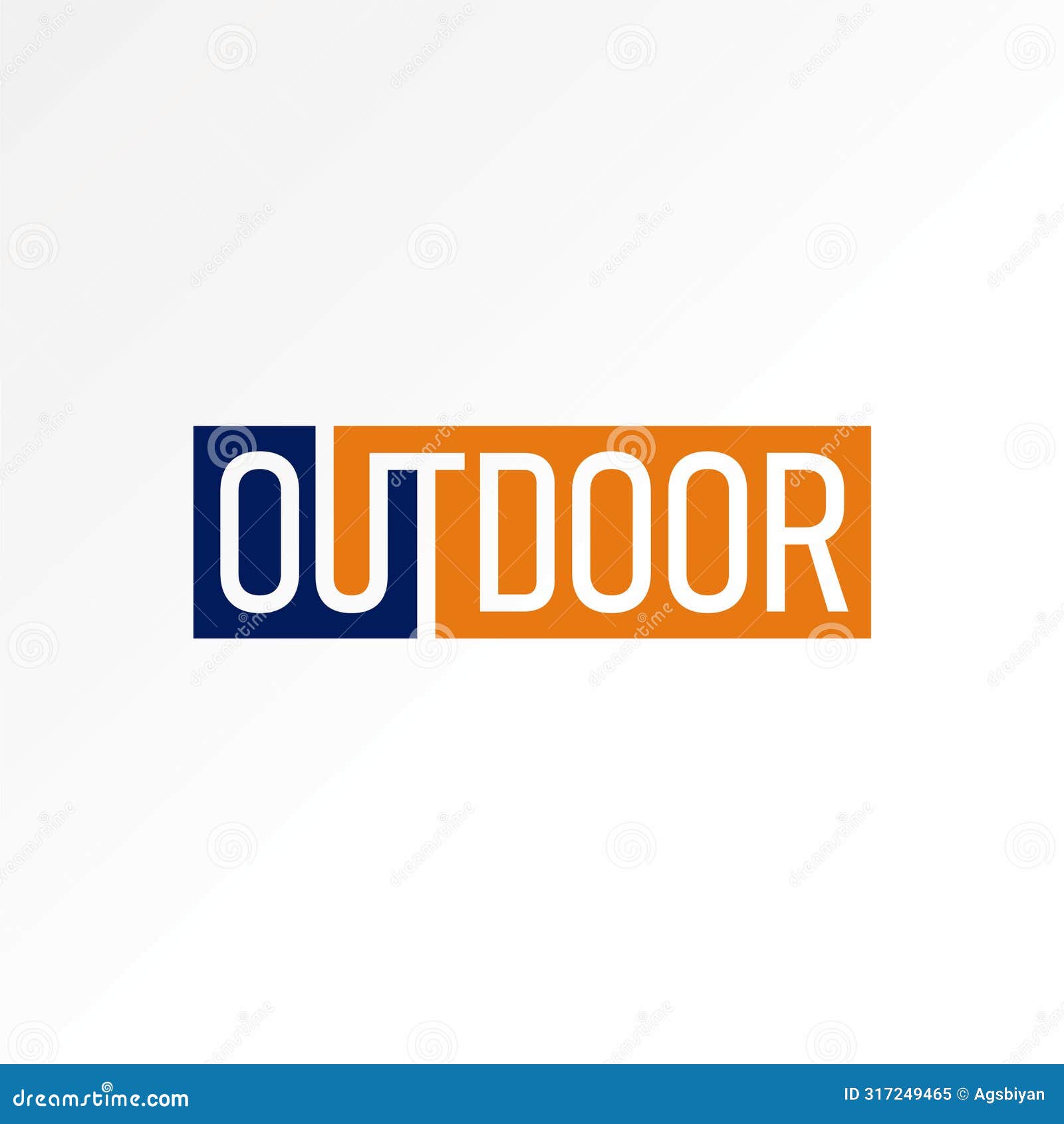 Sticker Text Word Outdoor Over Line Cut Colour Related To Typography ...