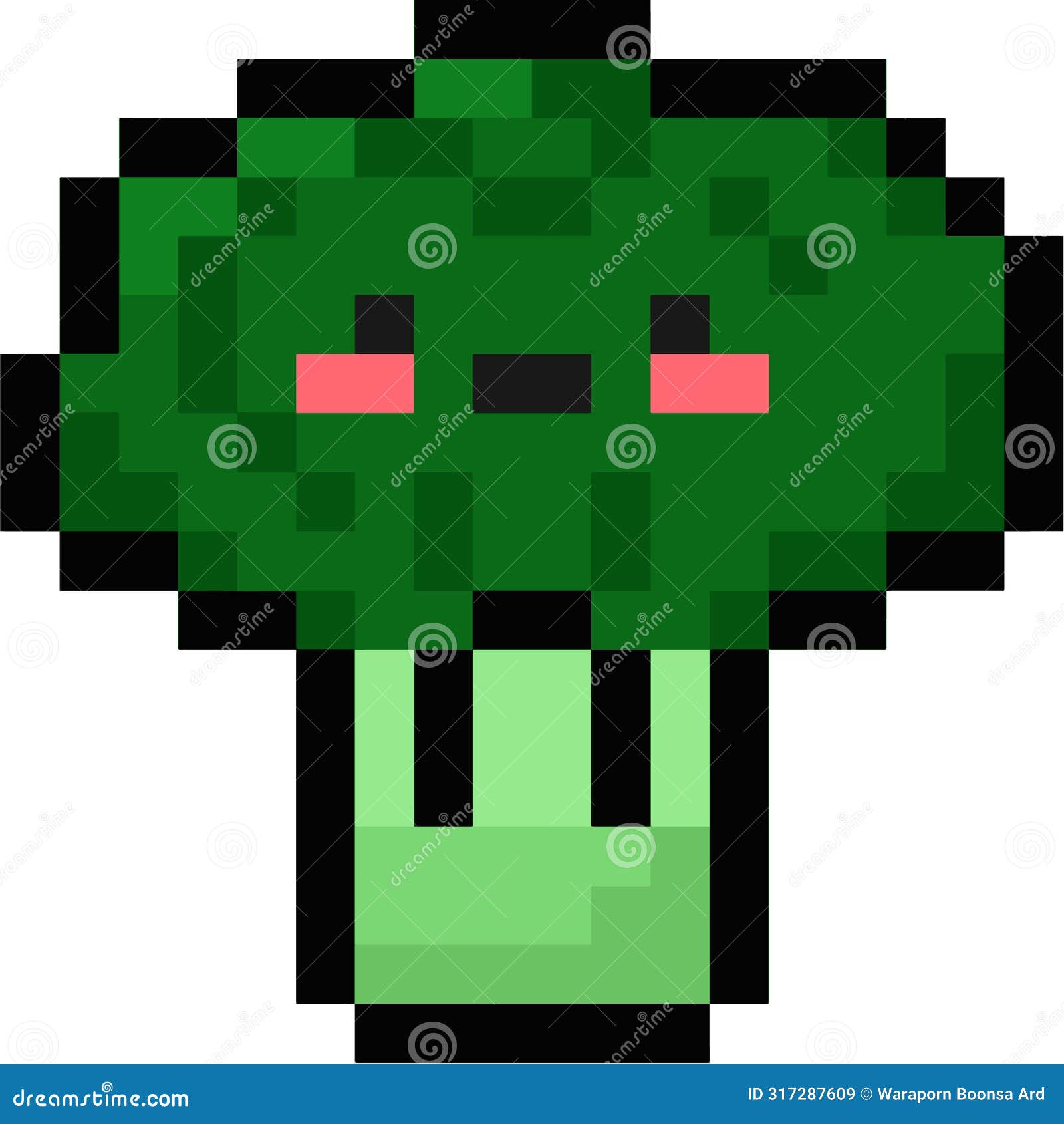 Broccoli Pixel Art. Vegetable 8 Bit. Pixelate Vector Illustration ...
