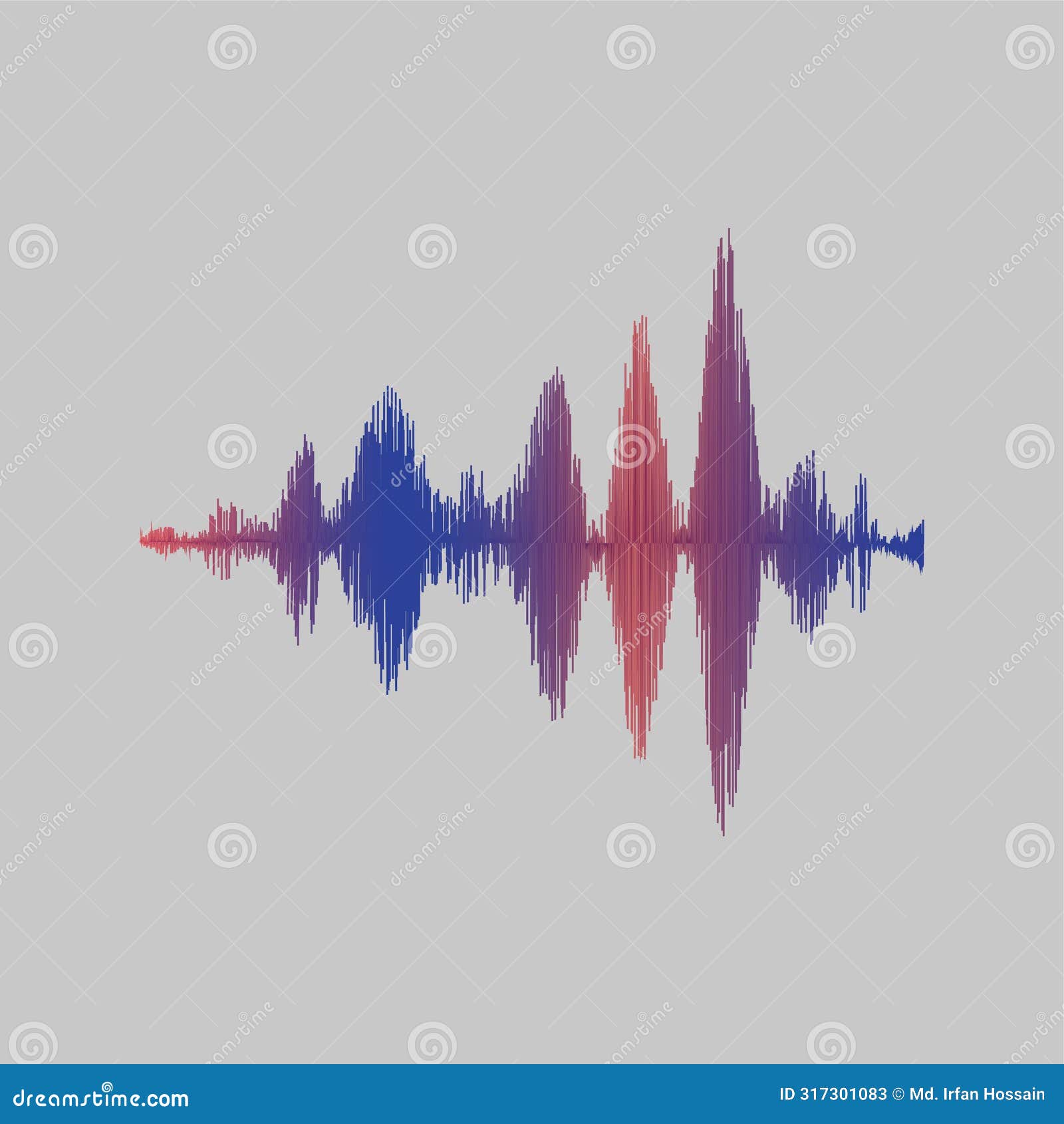 Purple Song Recording Glowing Radio Frequency Wave on a Black ...